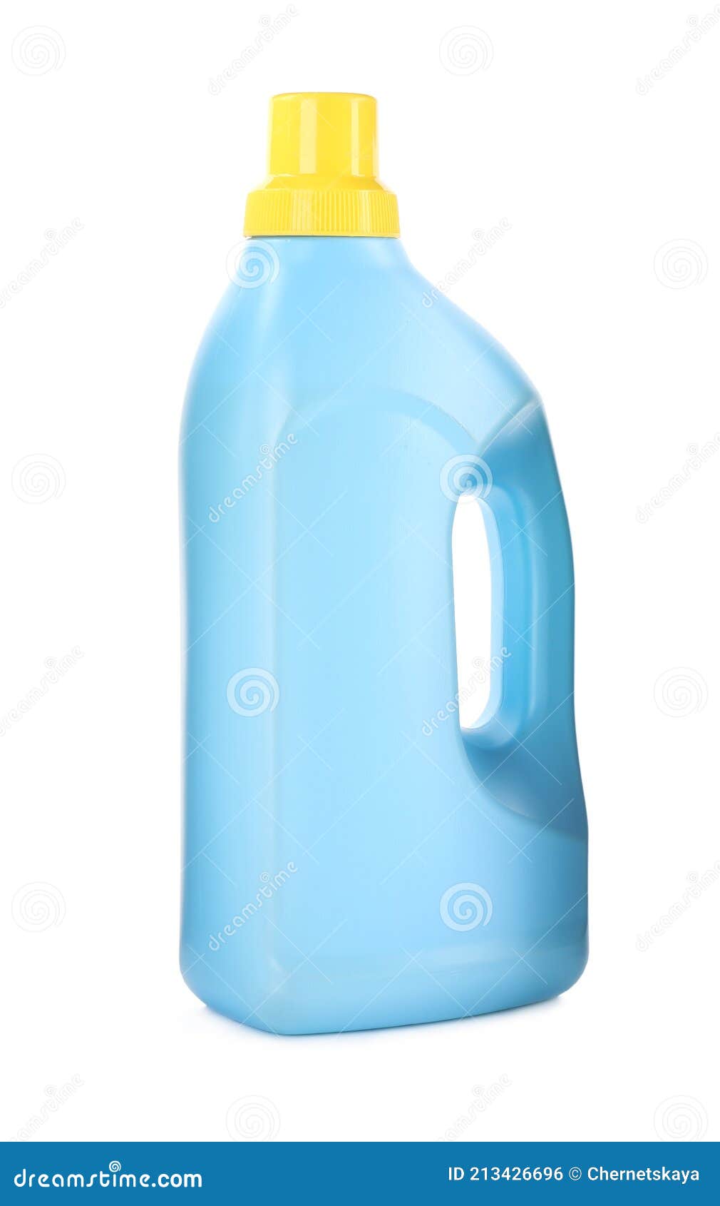 Light Blue Bottle of Detergent Isolated on White Stock Photo - Image of ...