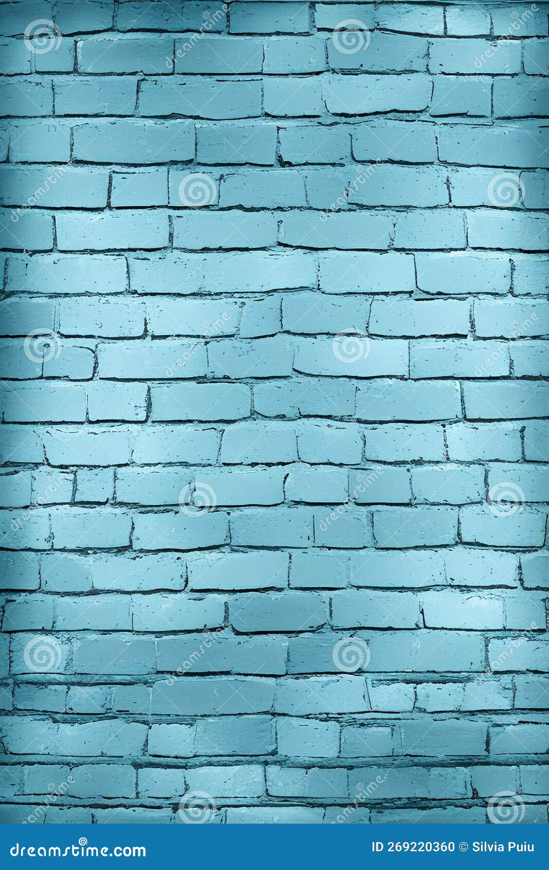 Light Blue Brick Wall Background, Pattern, Texture. Generative AI Stock ...