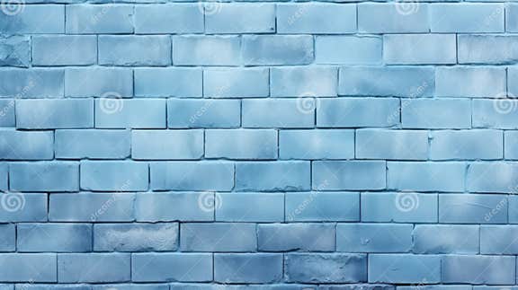 Light Blue Brick Wall Texture Background Created with Generative AI ...
