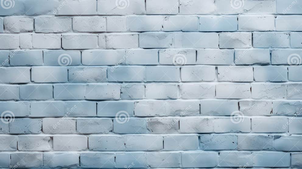 Light Blue Brick Wall Texture Background Created with Generative AI ...