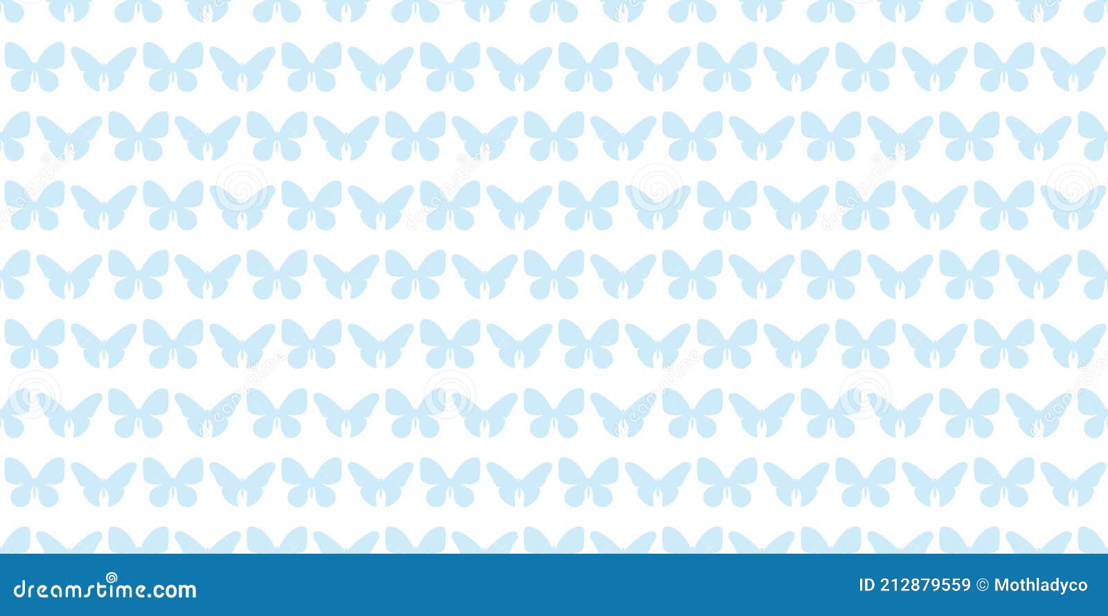 Light Blue Butterfly Seamless Repeat Pattern Background Stock Vector ...