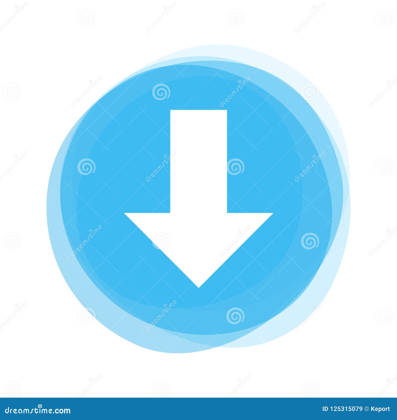 Set Of Blue Arrow Showing Air Flow Isolated On Transparent Background ...
