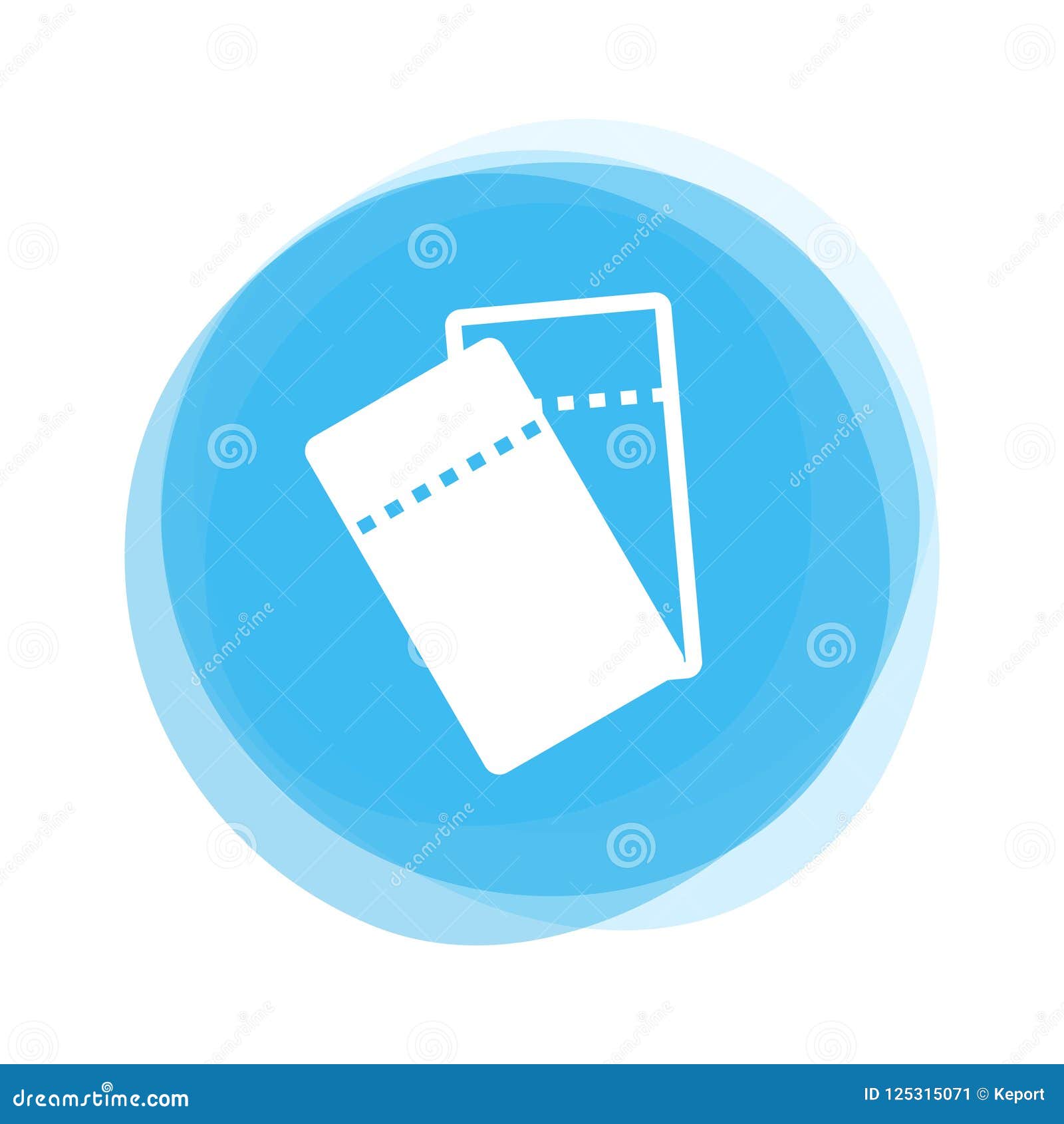 Light blue Button: Tickets stock illustration. Illustration of sport ...