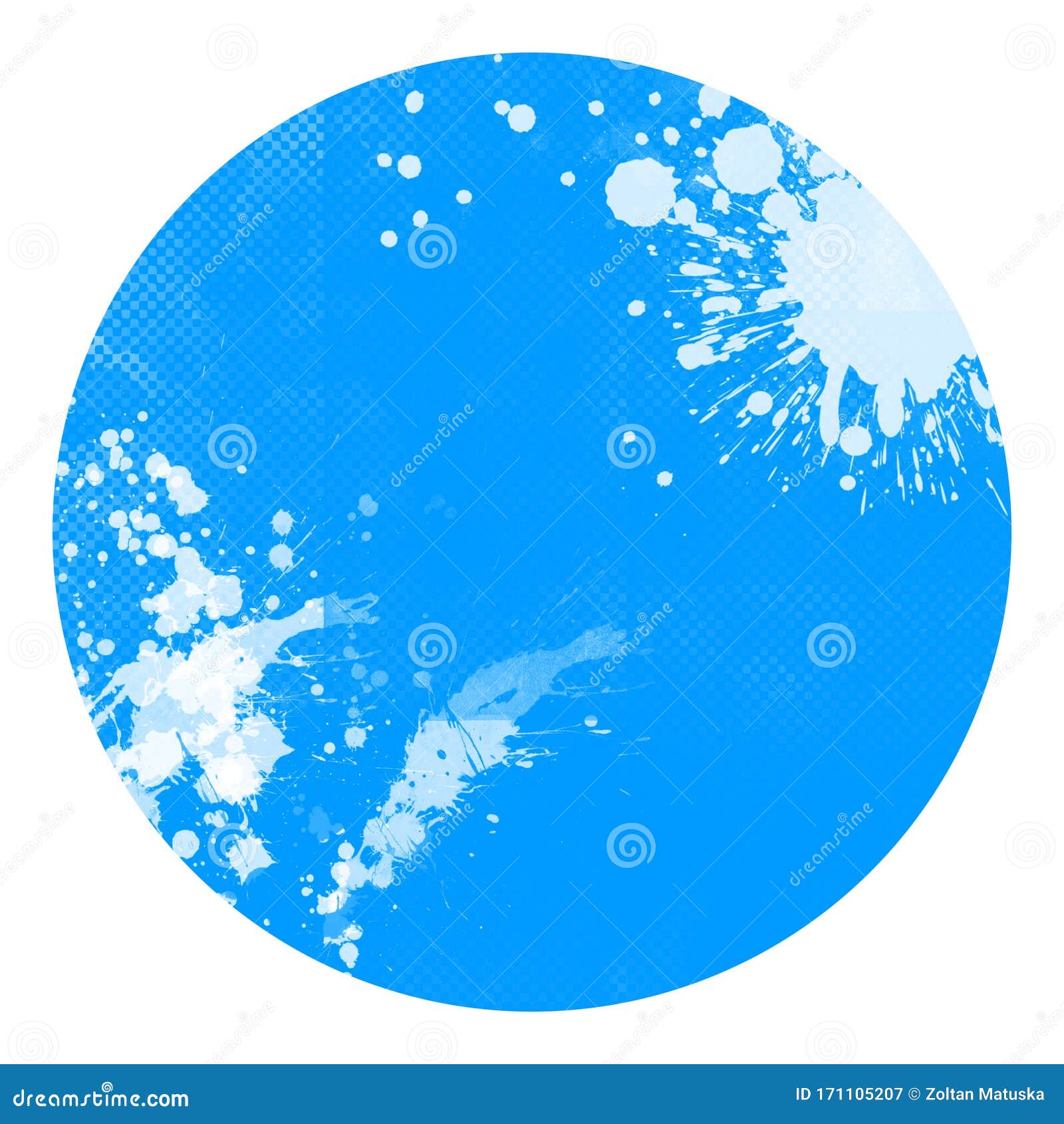 Light Blue Circle,round Shape, Art Abstract Background, Isolated Web ...