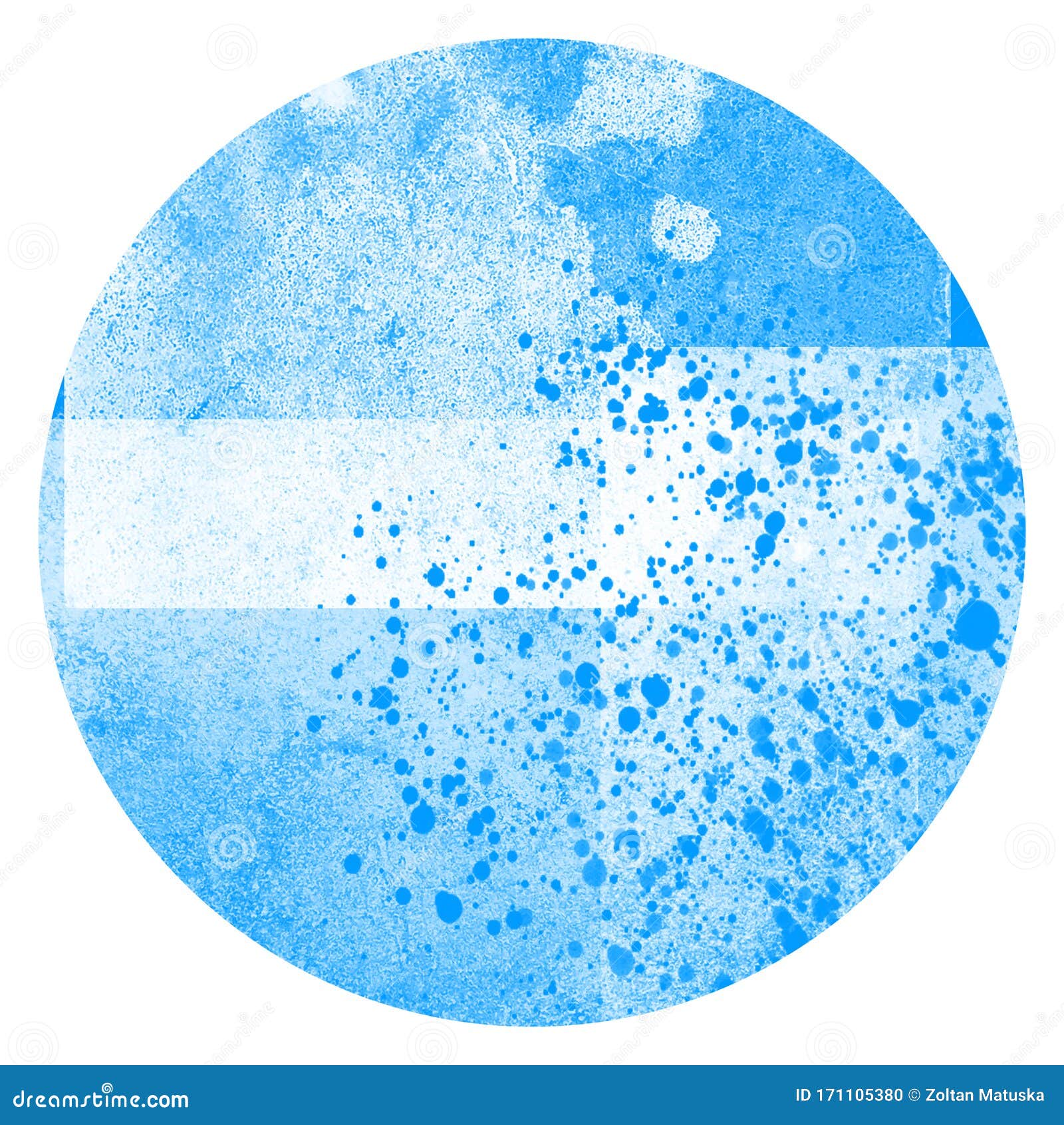 Light Blue Circle,round Shape, Art Abstract Background, Isolated Web ...