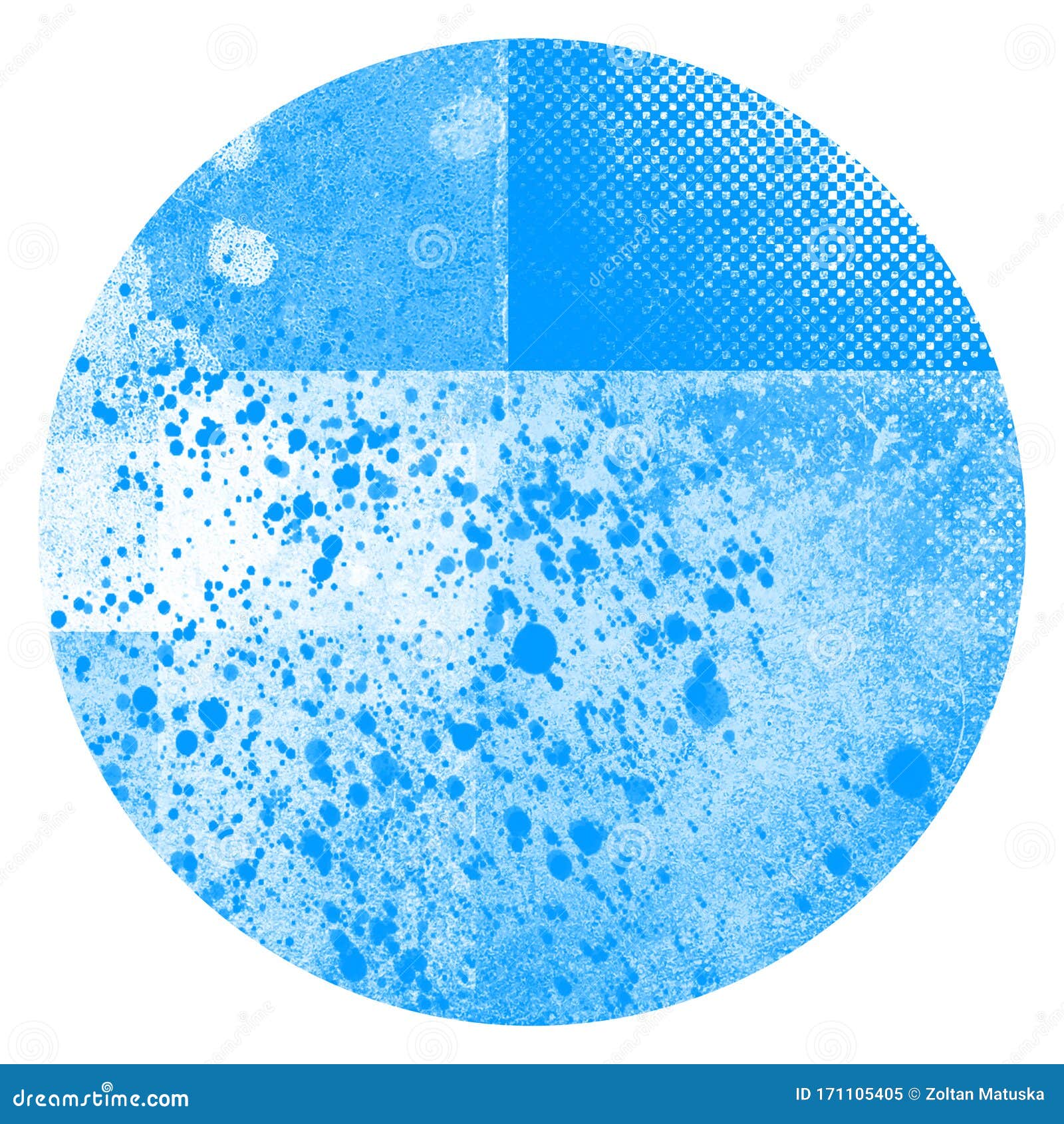 Light Blue Circle,round Shape, Art Abstract Background, Isolated Web ...