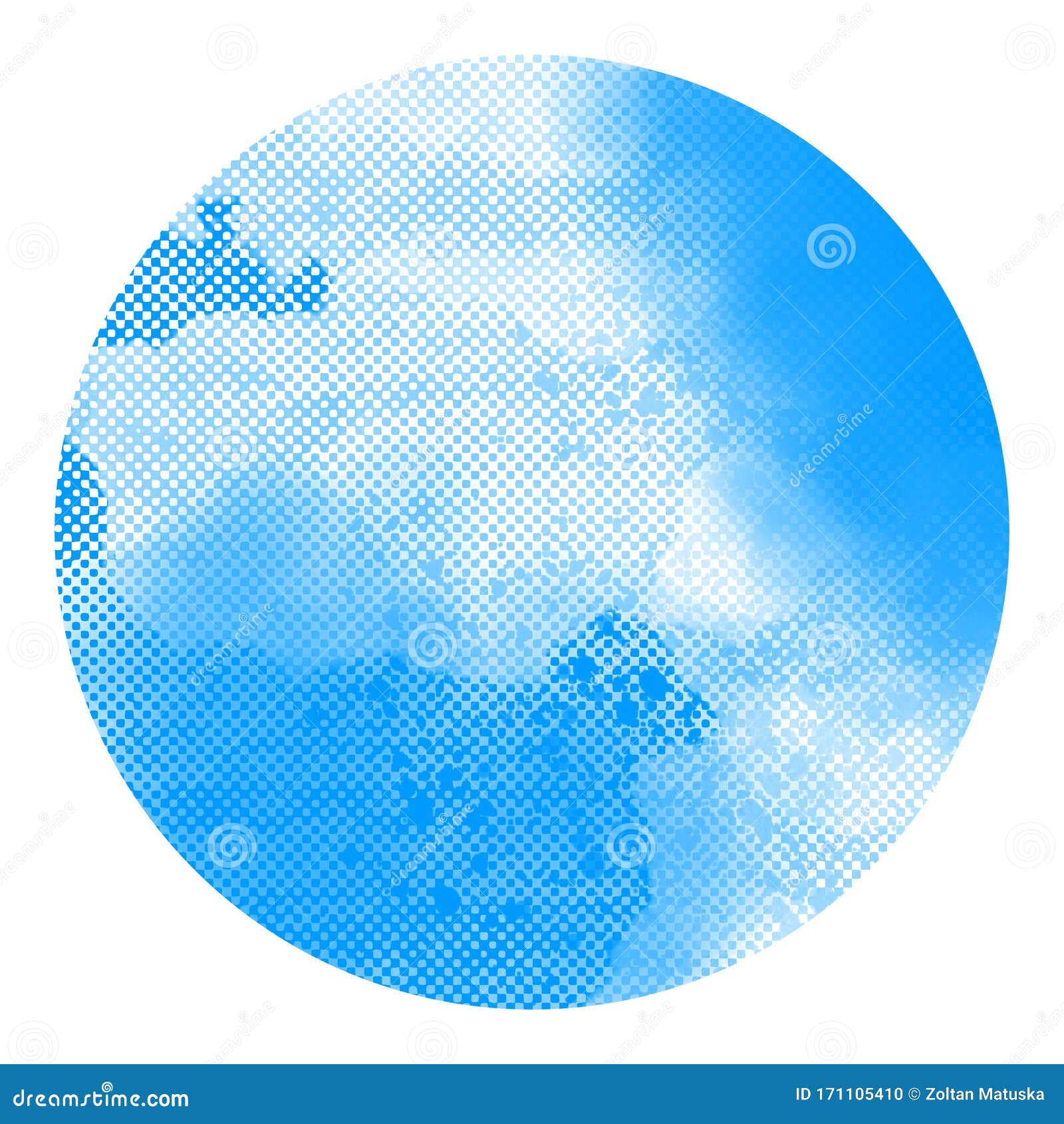 Light Blue Circle,round Shape, Art Abstract Background, Isolated Web ...