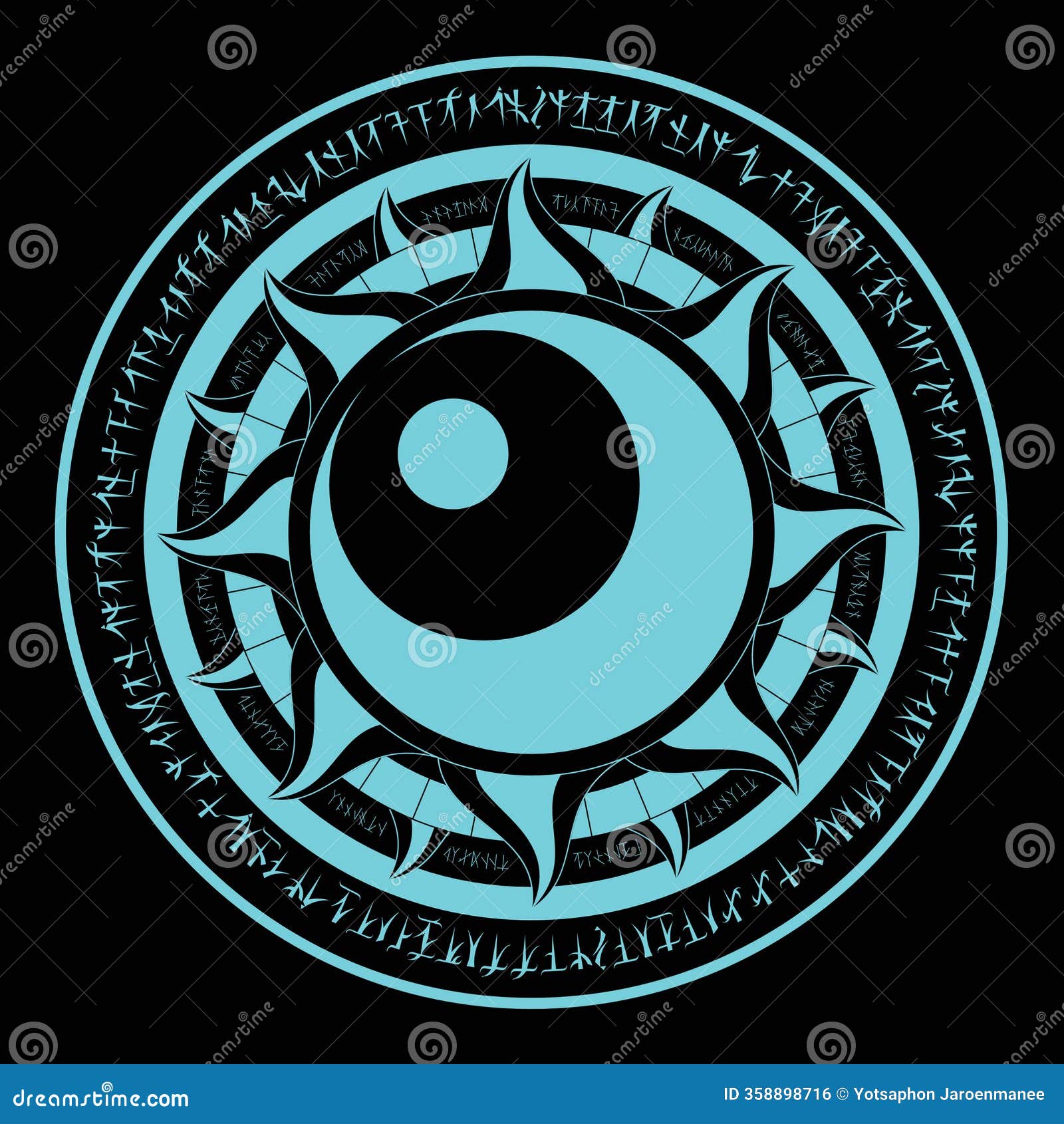 Arcane Magic Wizard Stick Cartoon Vector Illustration | CartoonDealer ...