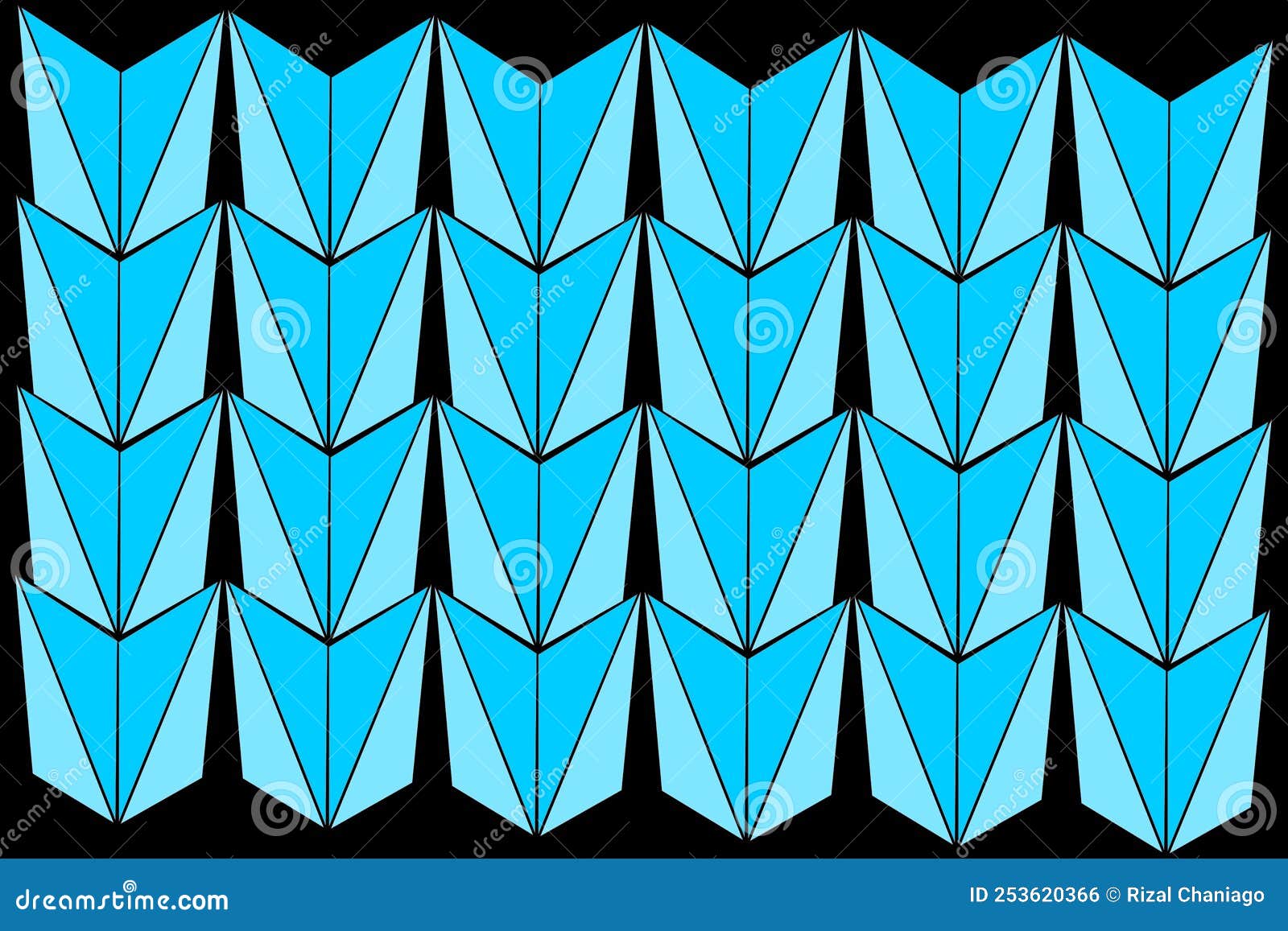 Light Blue Color Box in Dark Background Stock Illustration ...