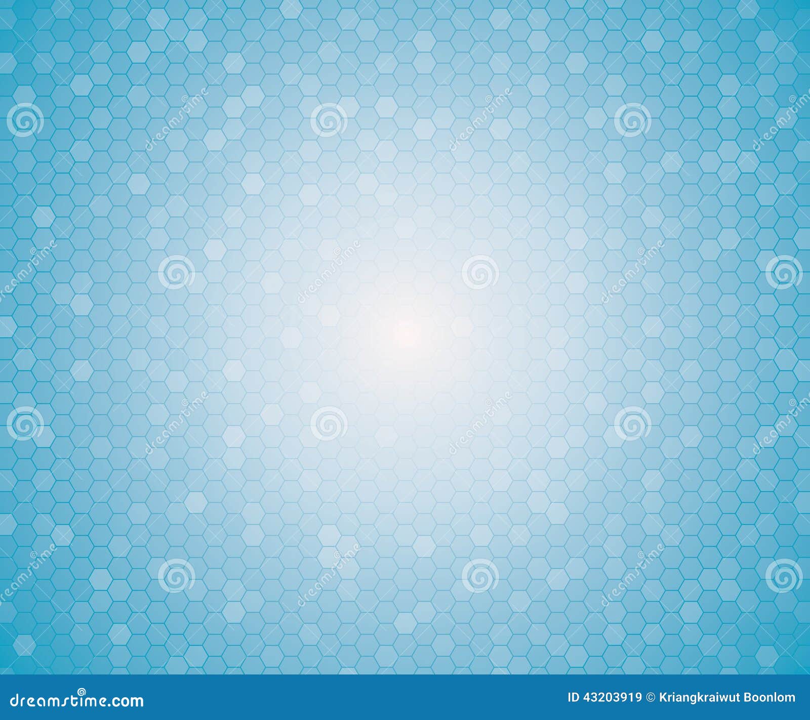 Light Blue Color Geometric Hexagon Seamless Pattern. Stock Vector ...