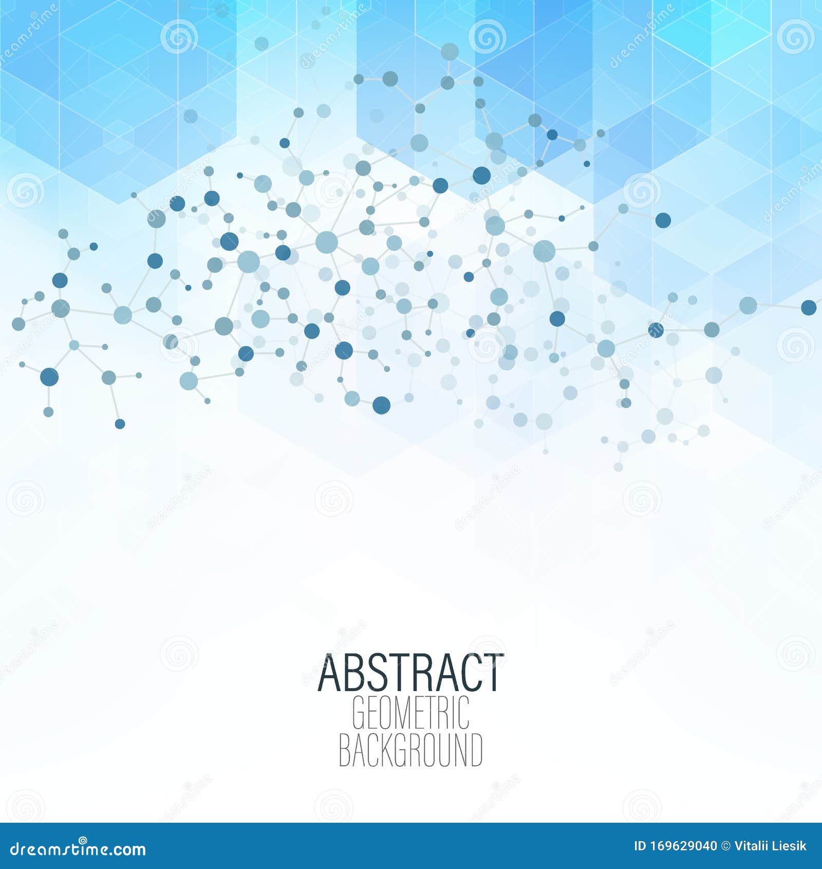 Light Blue Color Polygonal Shape Background Vector Stock Vector ...