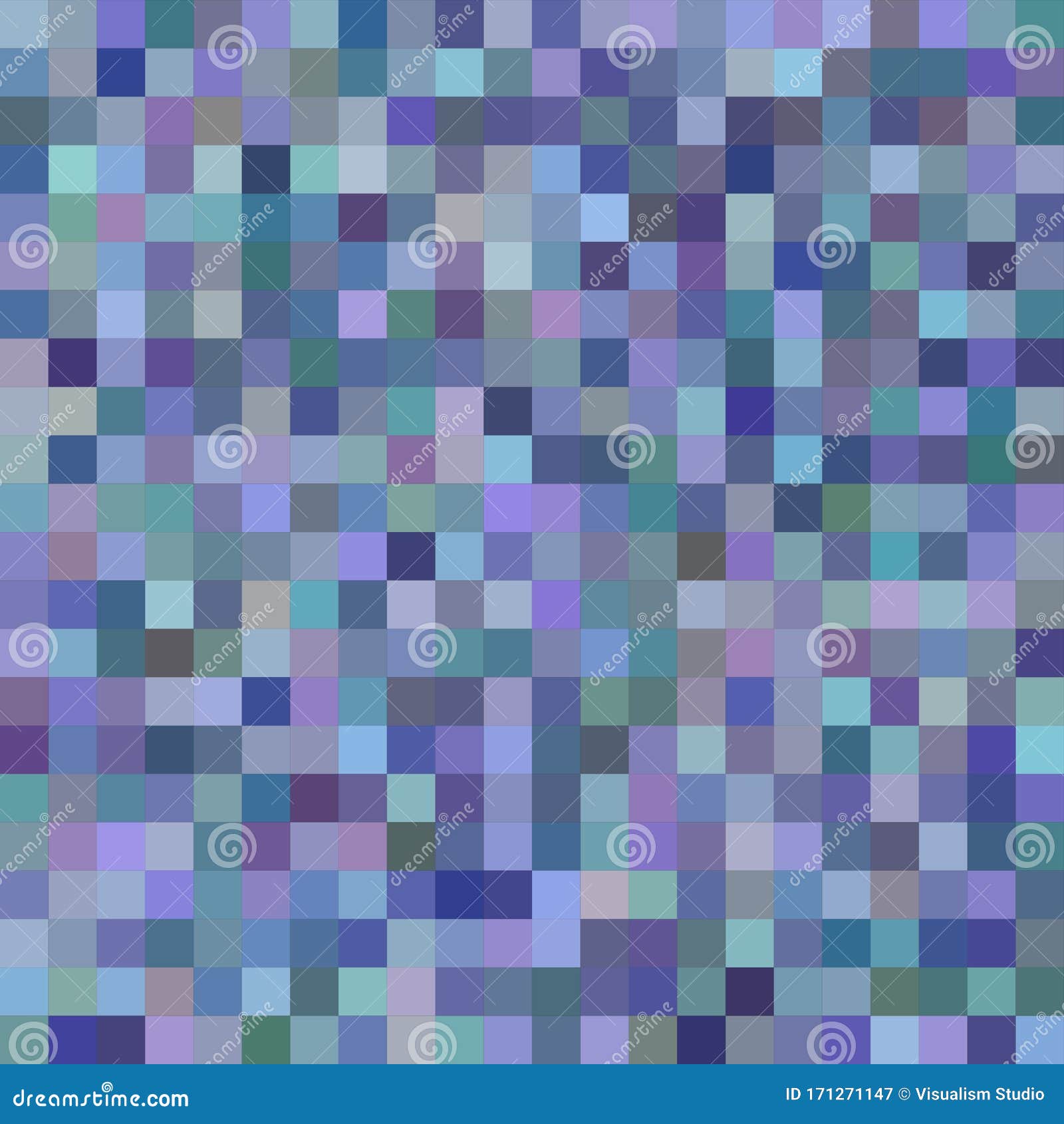 Light Blue Color Square Mosaic Texture in Rectangular Style and ...