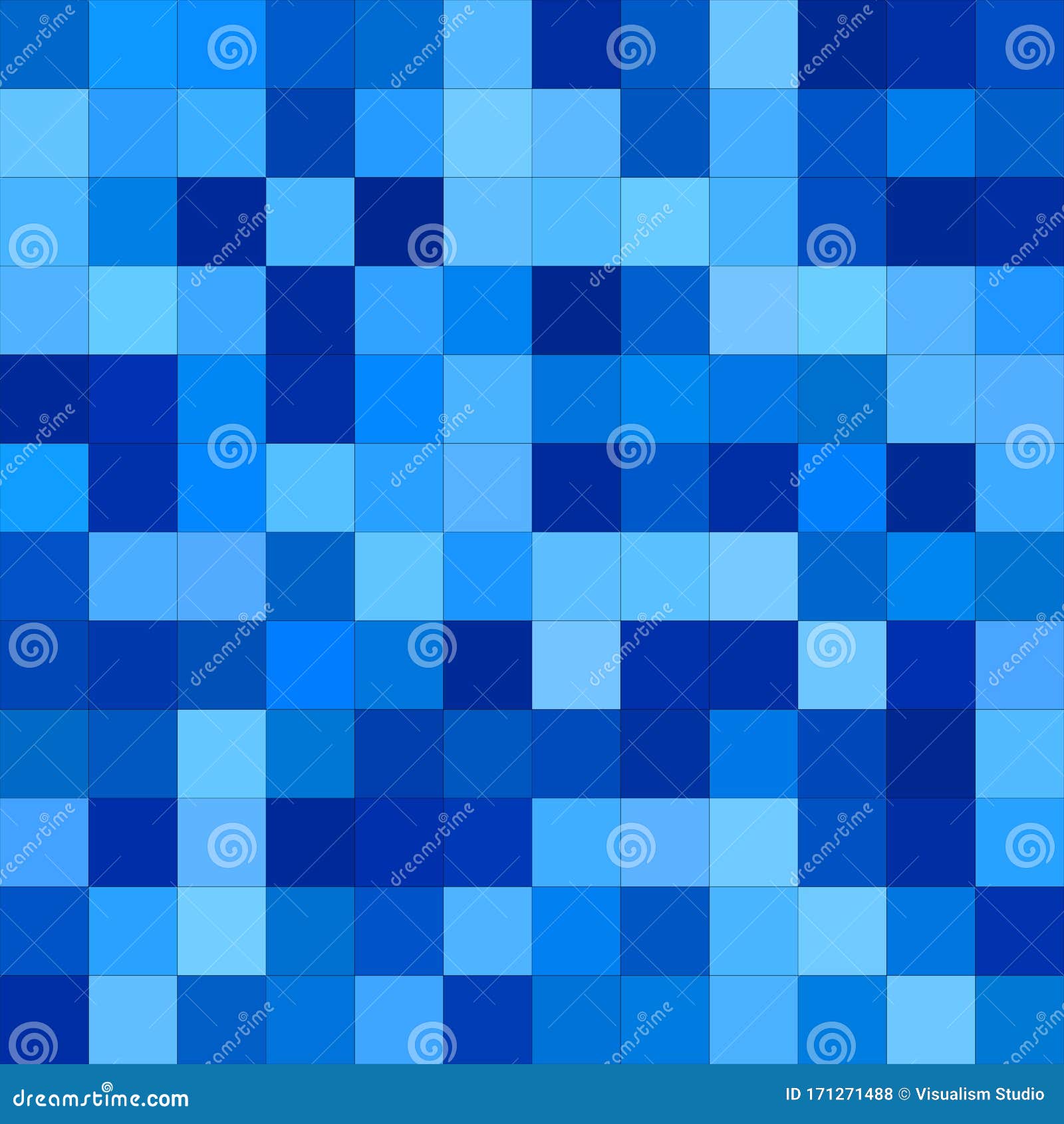 Light Blue Color Square Mosaic Texture in Rectangular Style and ...