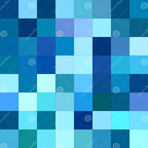 Light Blue Color Square Mosaic Texture in Rectangular Style and ...