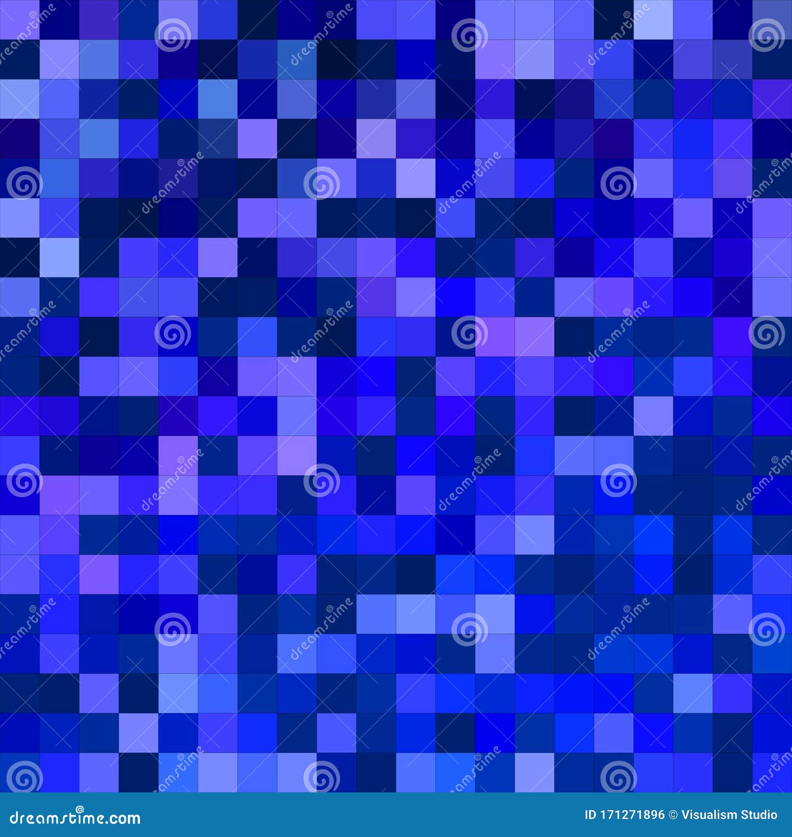 Light Blue Color Square Mosaic Texture in Rectangular Style and ...