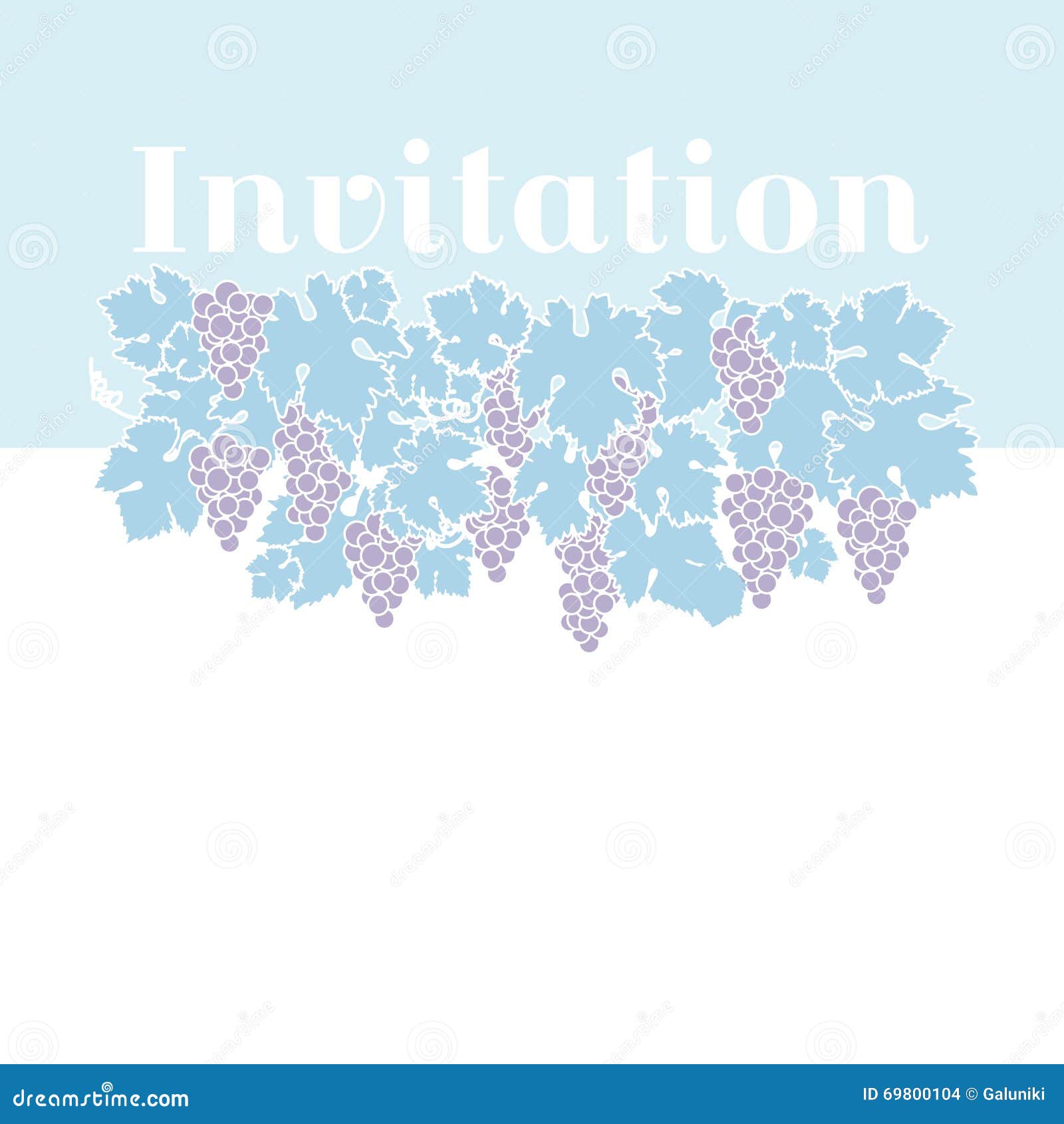 Light Blue Color Wine Grape Background. Stock Vector - Illustration of ...