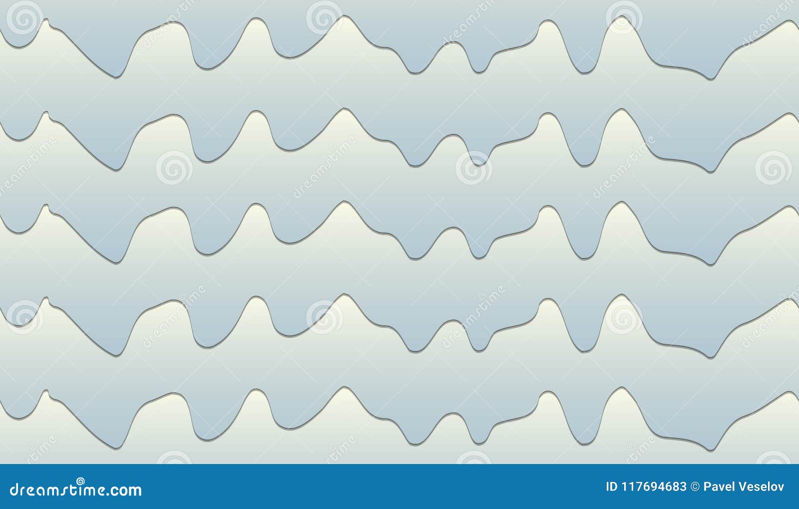 Seamless Pattern of Wavy Lines Stock Vector - Illustration of abstract ...