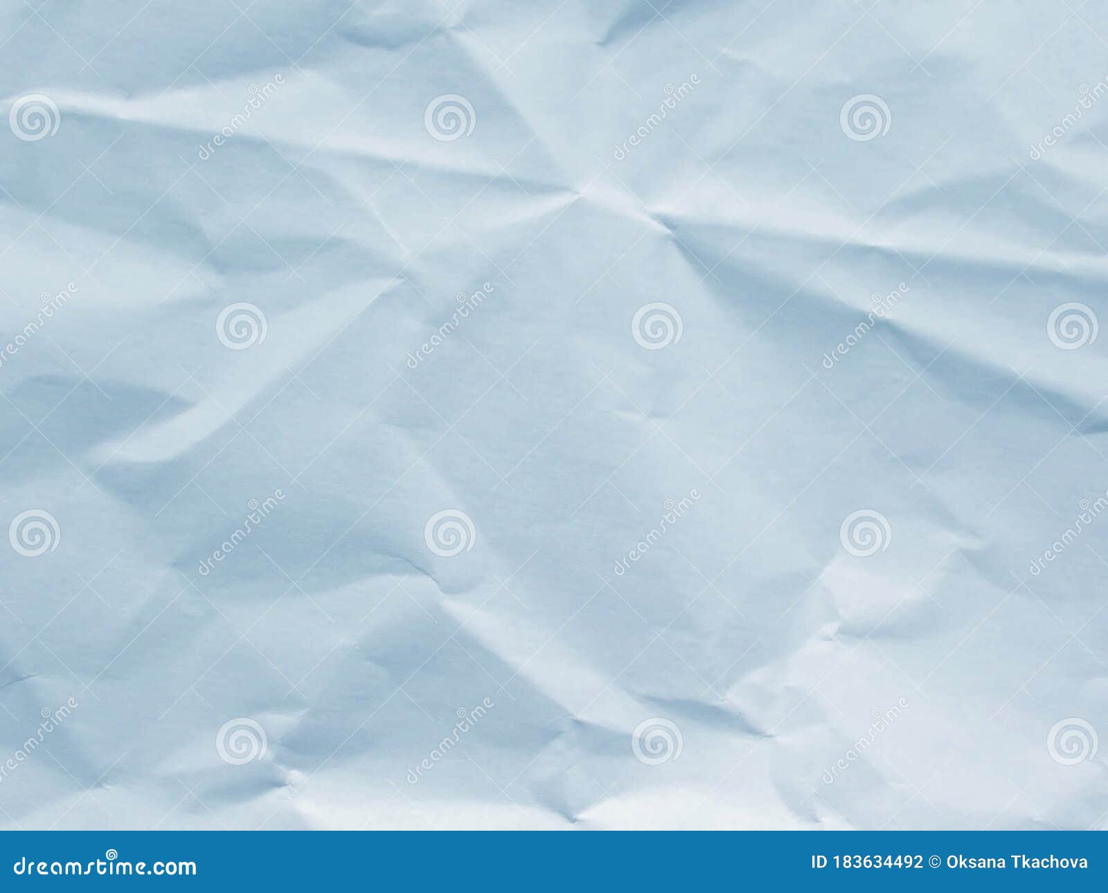 Light Blue Crumpled Paper Texture Background Stock Photo - Image of ...