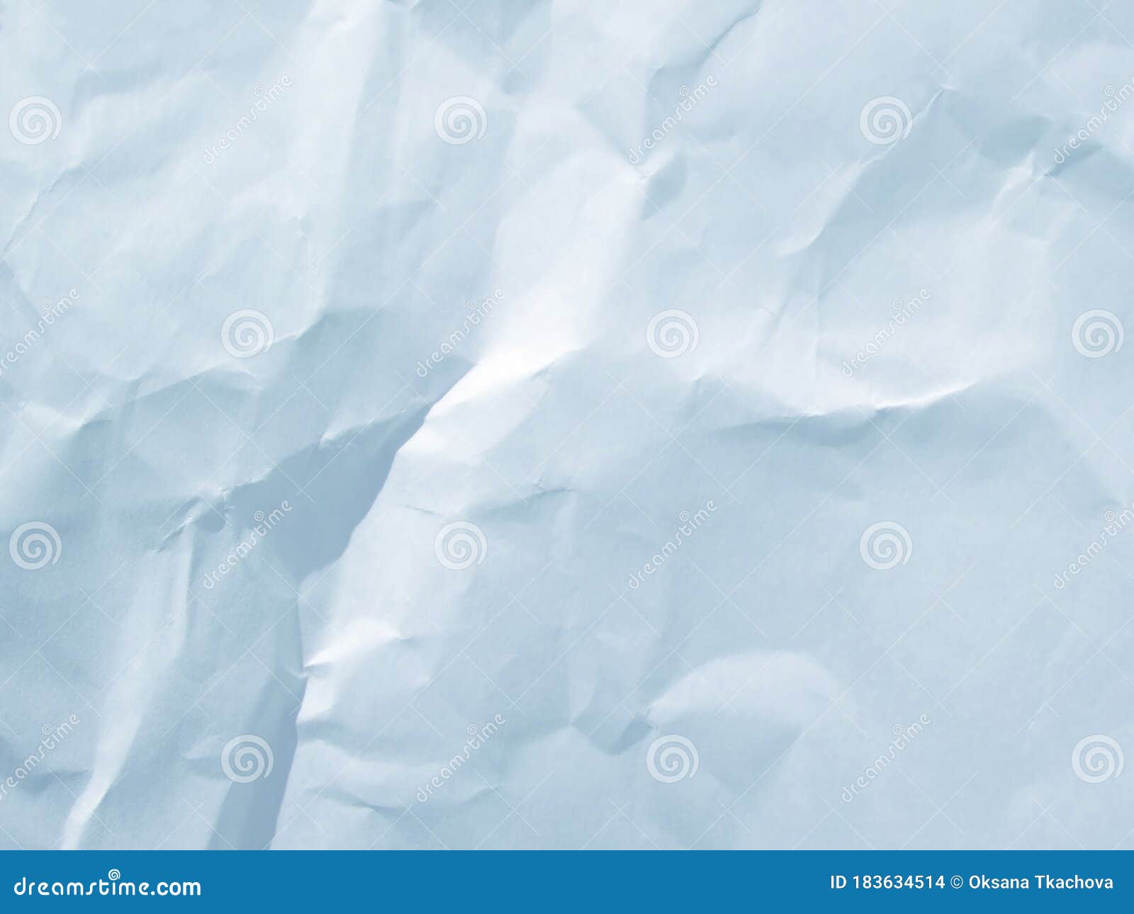 Light Blue Crumpled Paper Texture Background Stock Photo - Image of ...