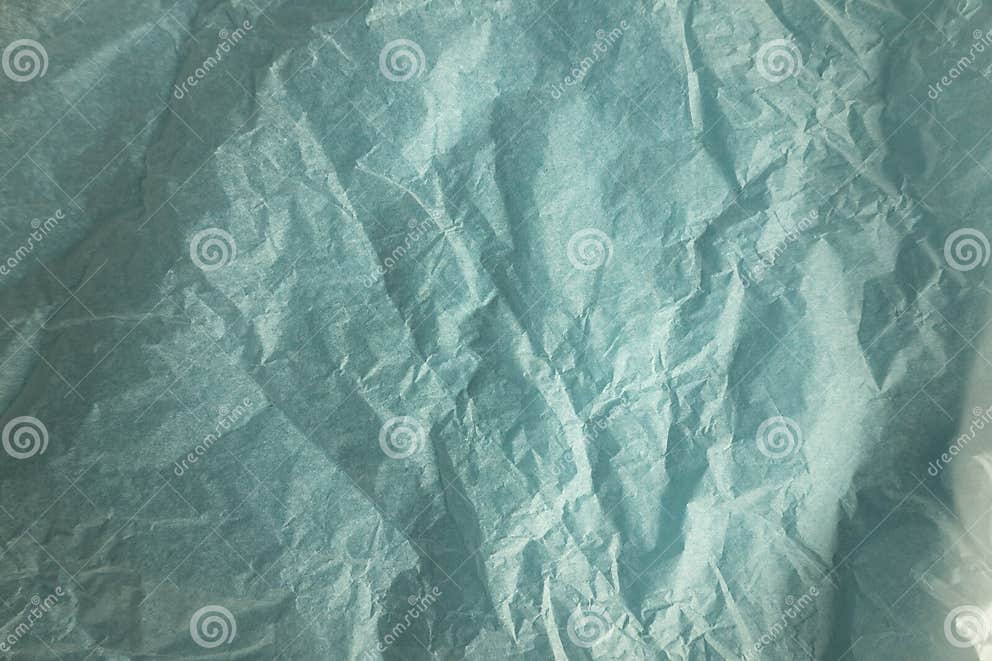 Light Blue Crumpled Paper Texture Background Stock Photo - Image of ...
