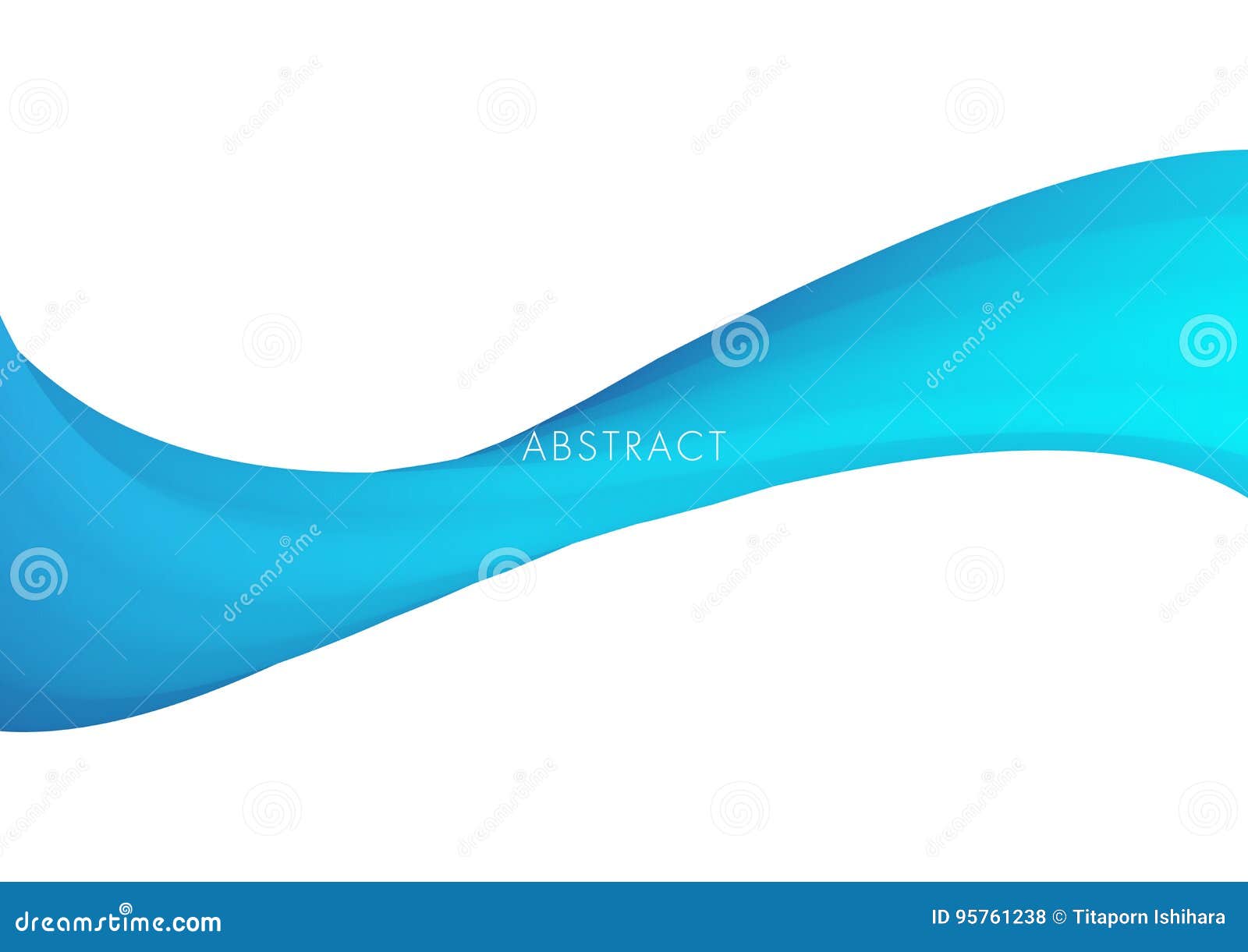 Light Blue Curve Abstract Background Vector Stock Vector - Illustration ...