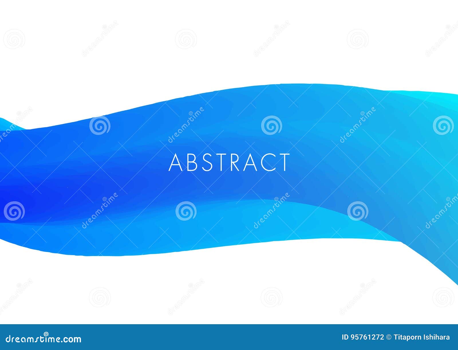 Light Blue Curve Abstract Background Vector Stock Vector - Illustration ...
