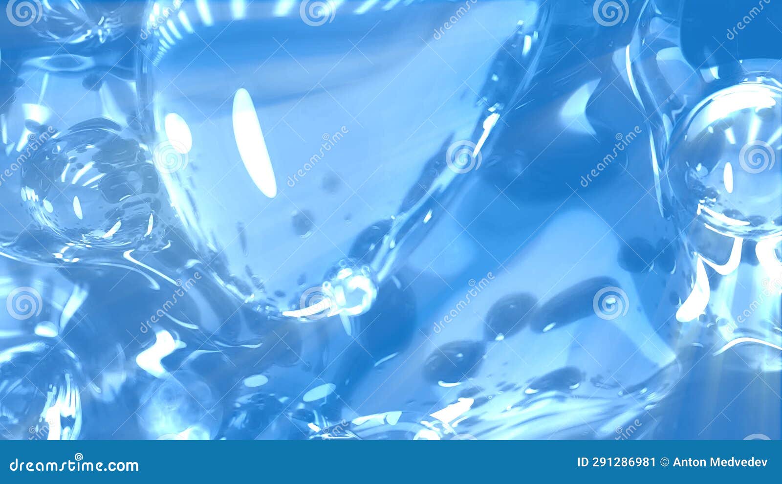 Light Blue Slight Gentle Liquid Bg - Abstract 3D Rendering Stock ...
