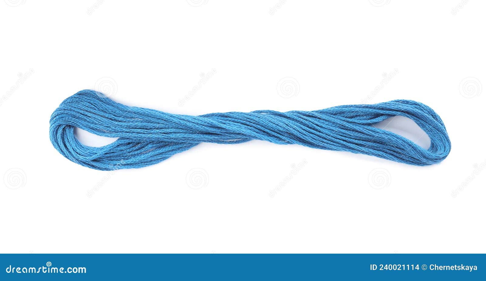 Light Blue Embroidery Thread on White Background Stock Photo - Image of ...