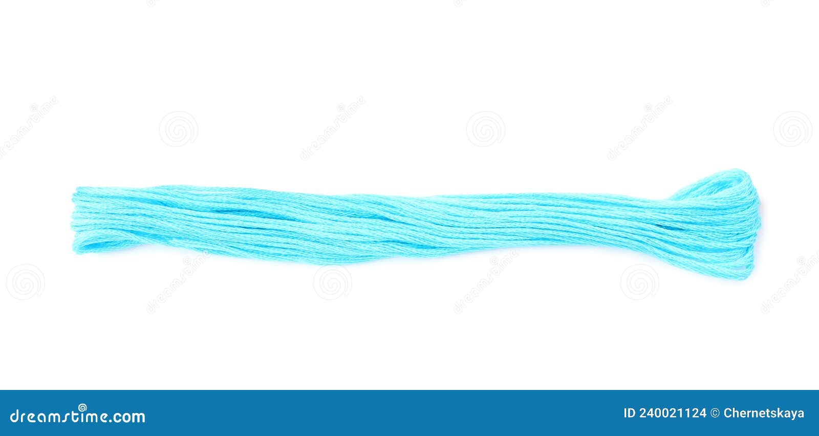 Light Blue Embroidery Thread on White Background Stock Photo - Image of ...
