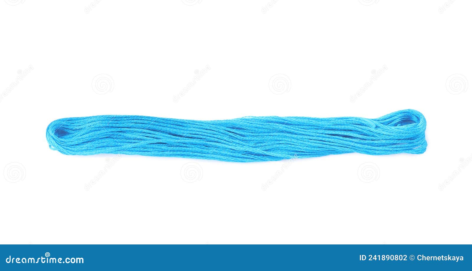 Light Blue Embroidery Thread on White Background Stock Photo - Image of ...