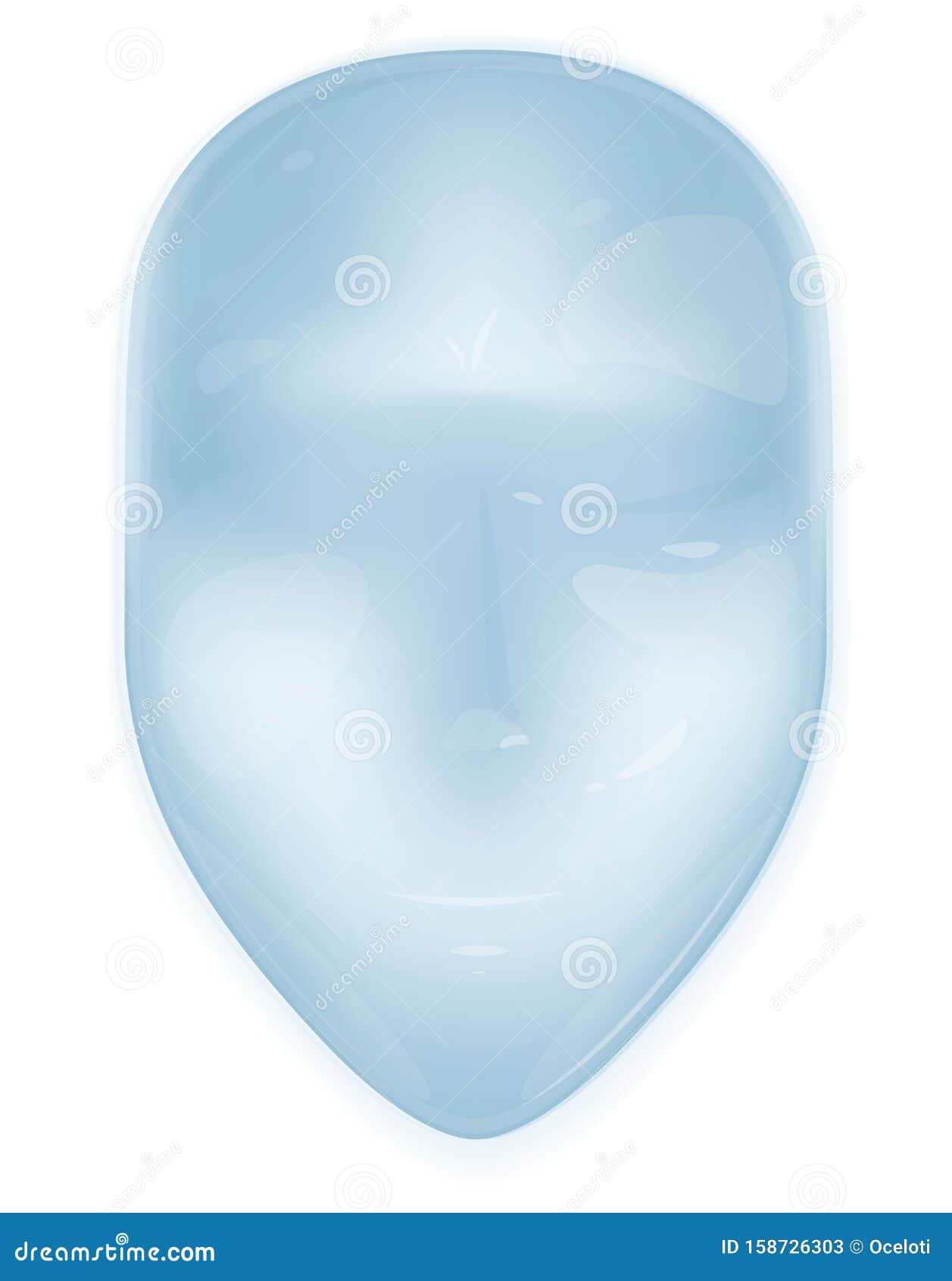 Face ID Template Isolated Concept Illustration Stock Vector ...