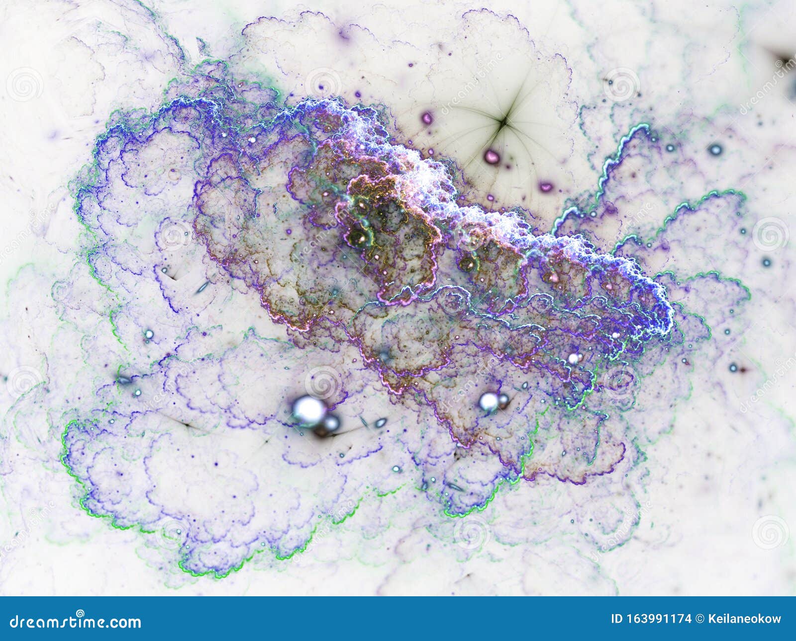 Light blue fractal cloud stock illustration. Illustration of colorful ...