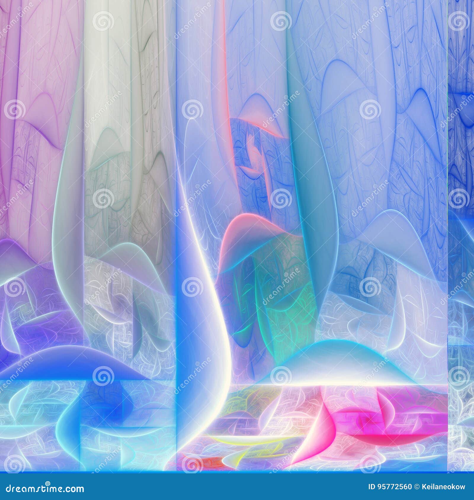 Light blue fractal texture stock illustration. Illustration of effect ...