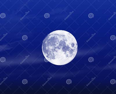 Light Blue Full Moon Night stock image. Image of combination - 70051975