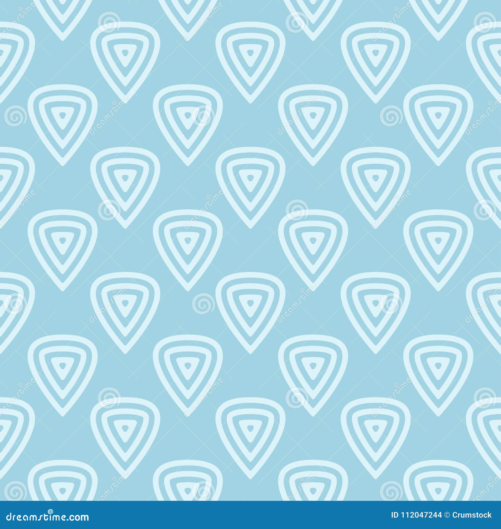 Light Blue Geometric Seamless Pattern Stock Vector - Illustration of ...