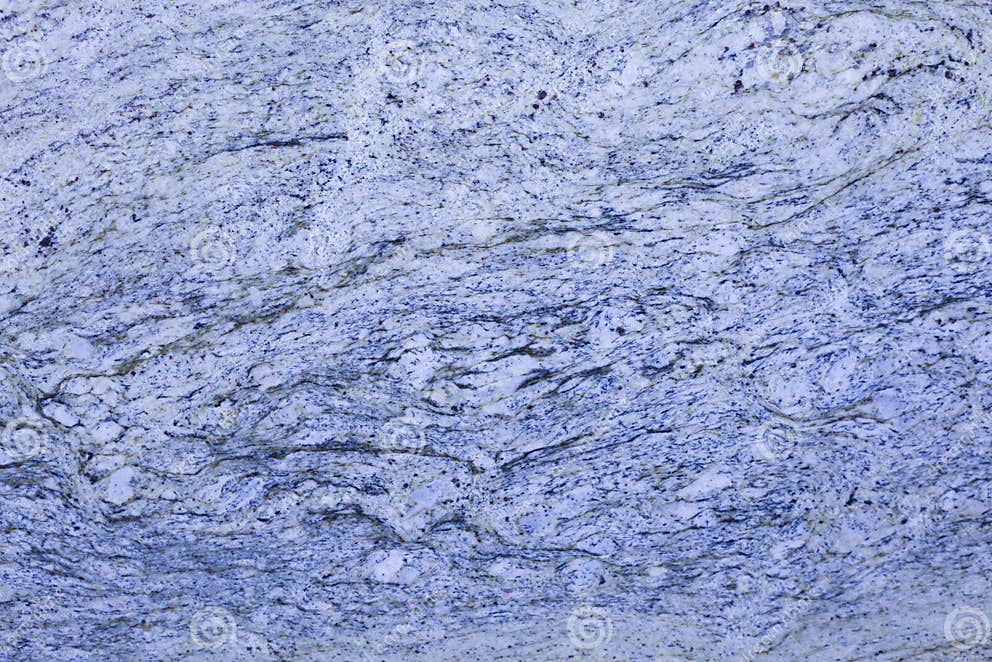Light Blue Granite Close Up with Swirls Stock Photo - Image of black ...