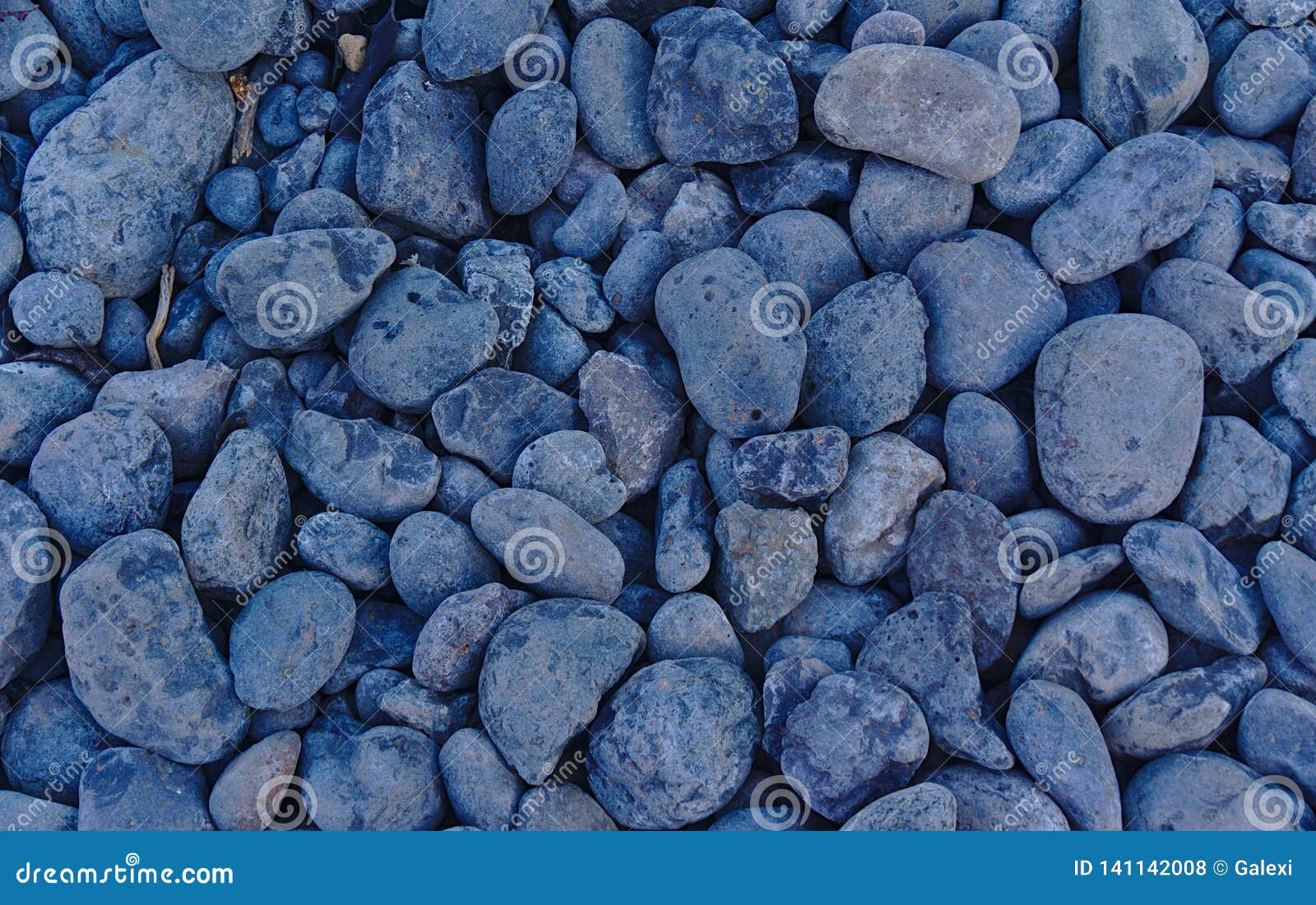 Light Blue and Gray Pebbles Stock Photo - Image of cave, mineral: 141142008
