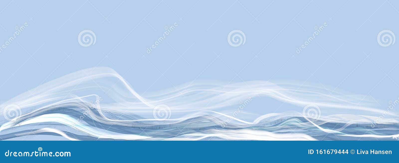 Light Blue Gray Smoke Waves Banner Stock Photo - Image of blue, blank ...