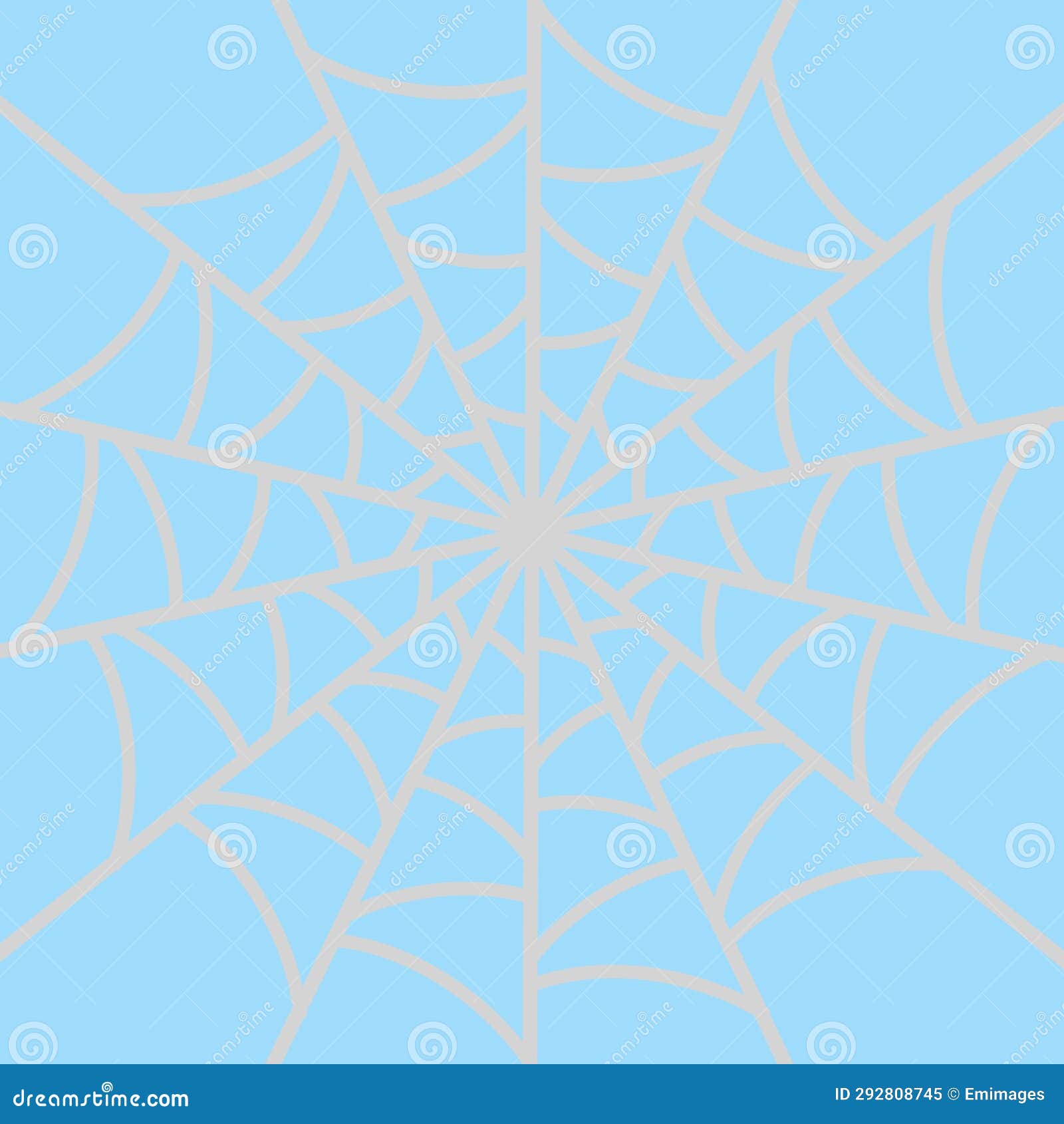 Light Blue and Gray Spiderweb Design Stock Illustration - Illustration ...