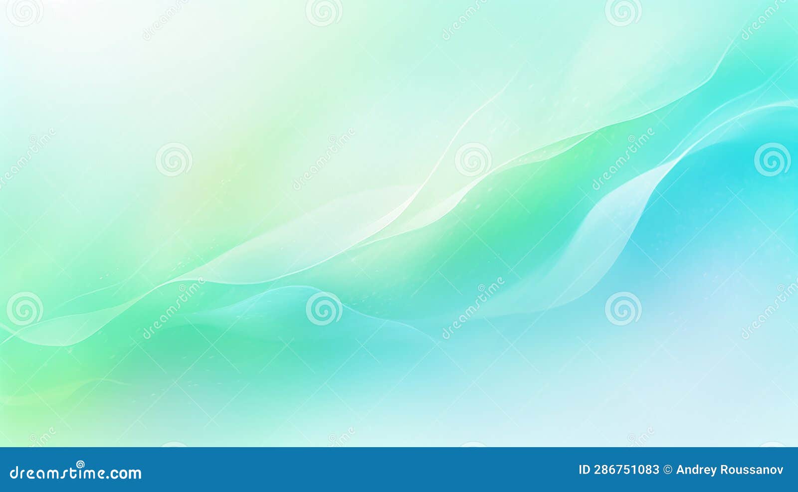 Light Blue, Green Background. 3d Ecological Concept. Stock Illustration ...