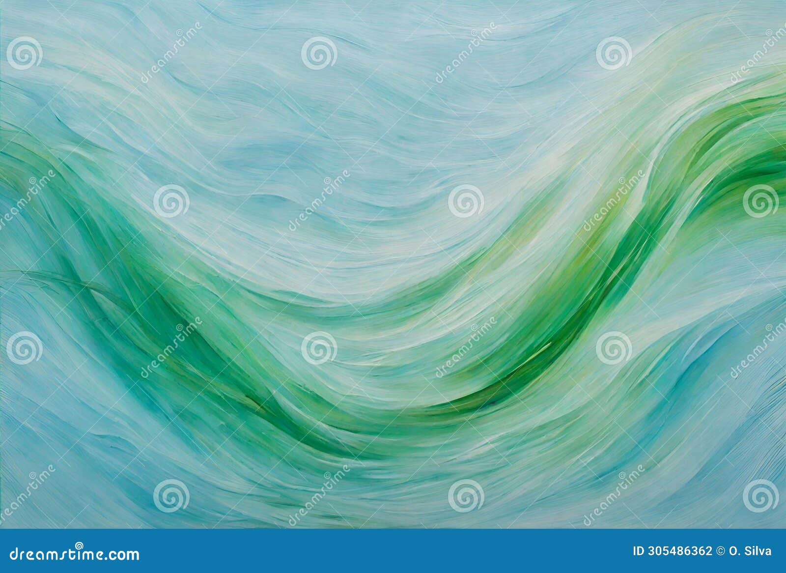 Abstract Watercolor Light Blue and Green Background Stock Illustration ...