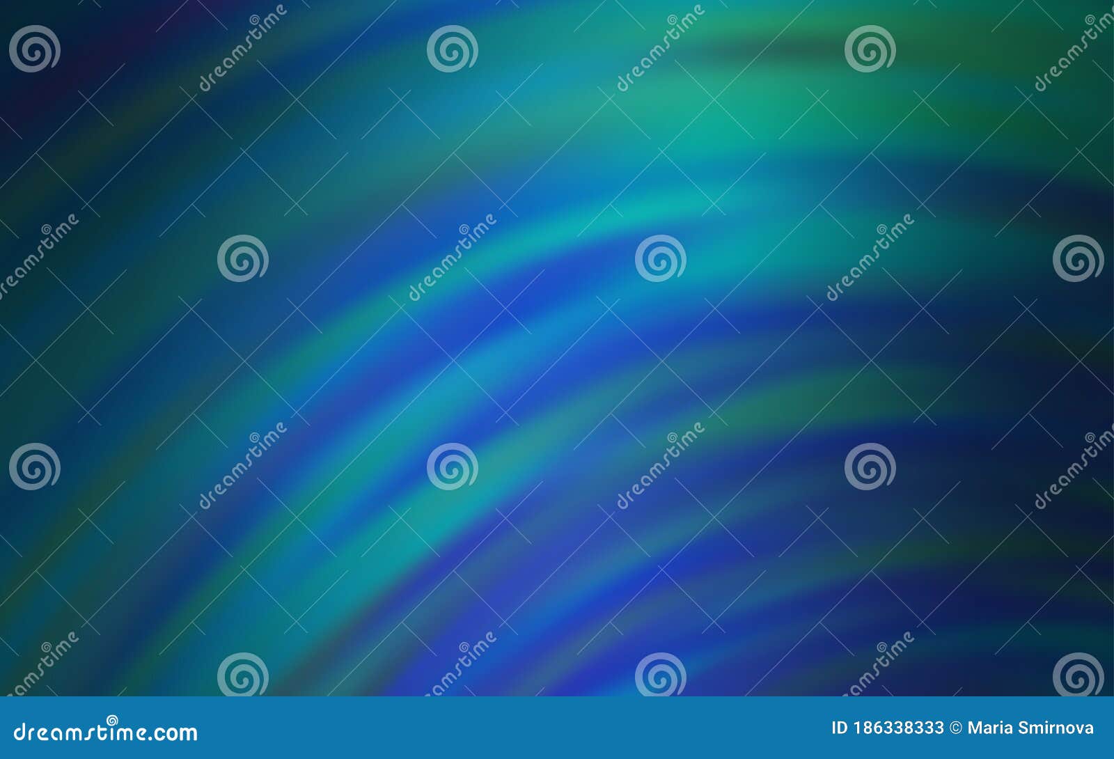 Light Blue Green Vector Pattern With Curved Lines Stock Vector