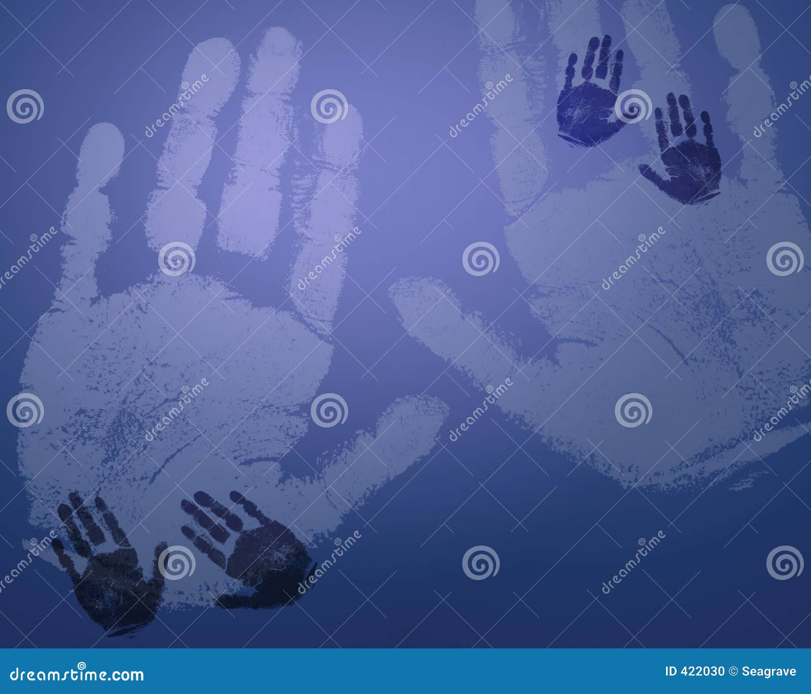 Light blue hand prints stock illustration. Illustration of lightblue ...