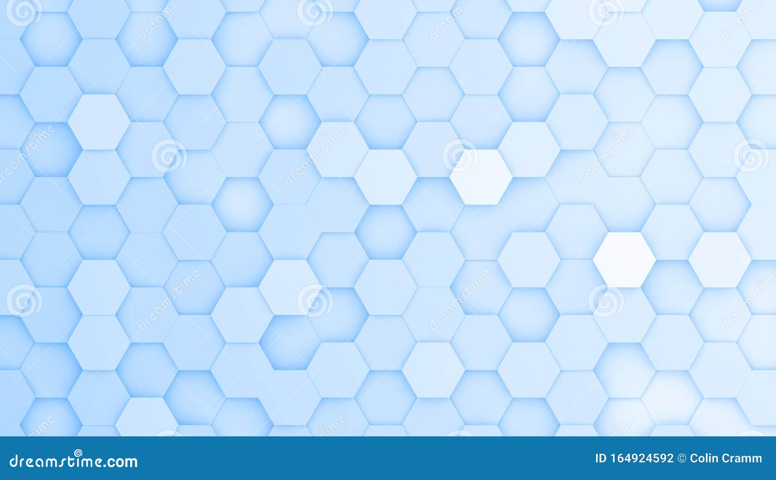 Light Blue Hexagonal Grid Background Stock Illustration - Illustration ...