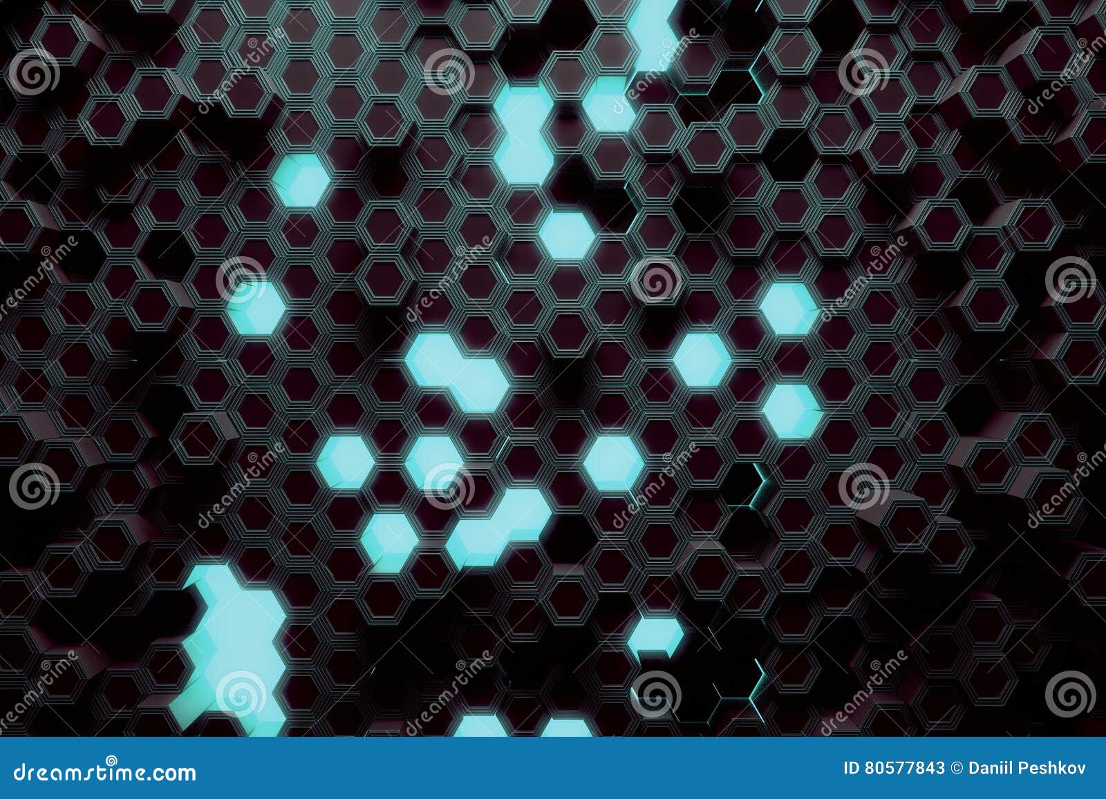 Light Blue Honeycomb Background Stock Illustration - Illustration of ...
