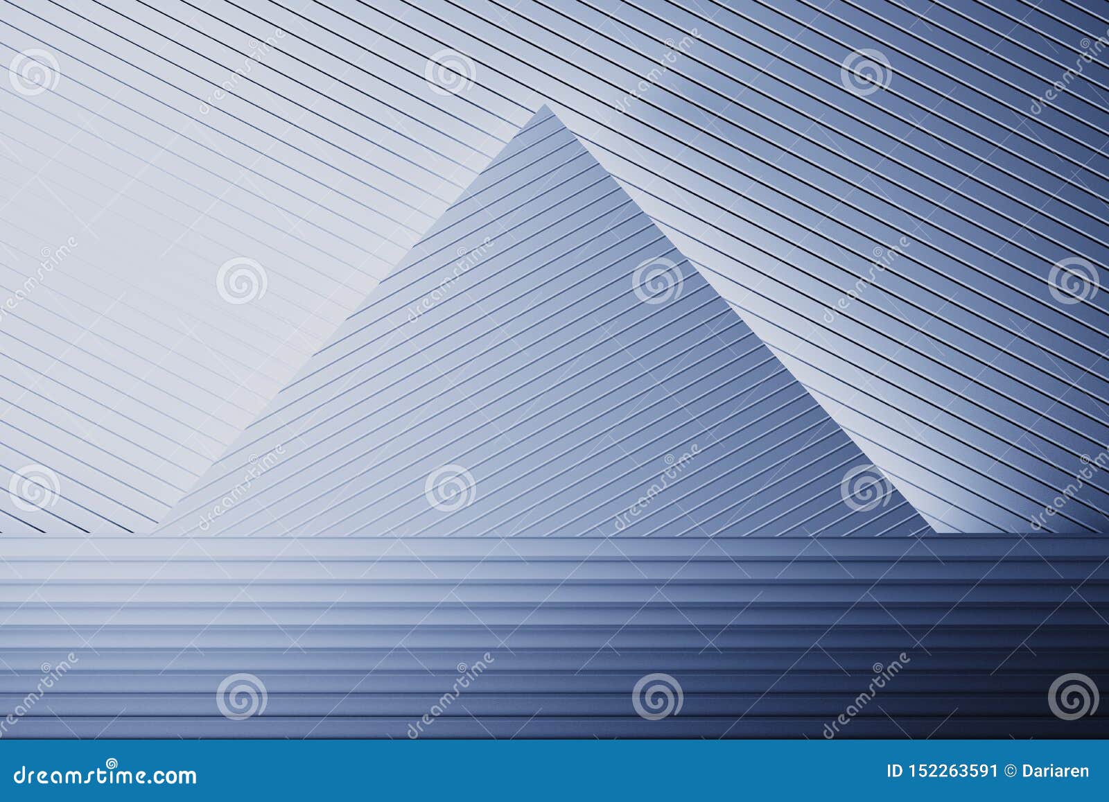 Light Blue Illustration with Pyramid Trinagle Geometric Shape Stock ...
