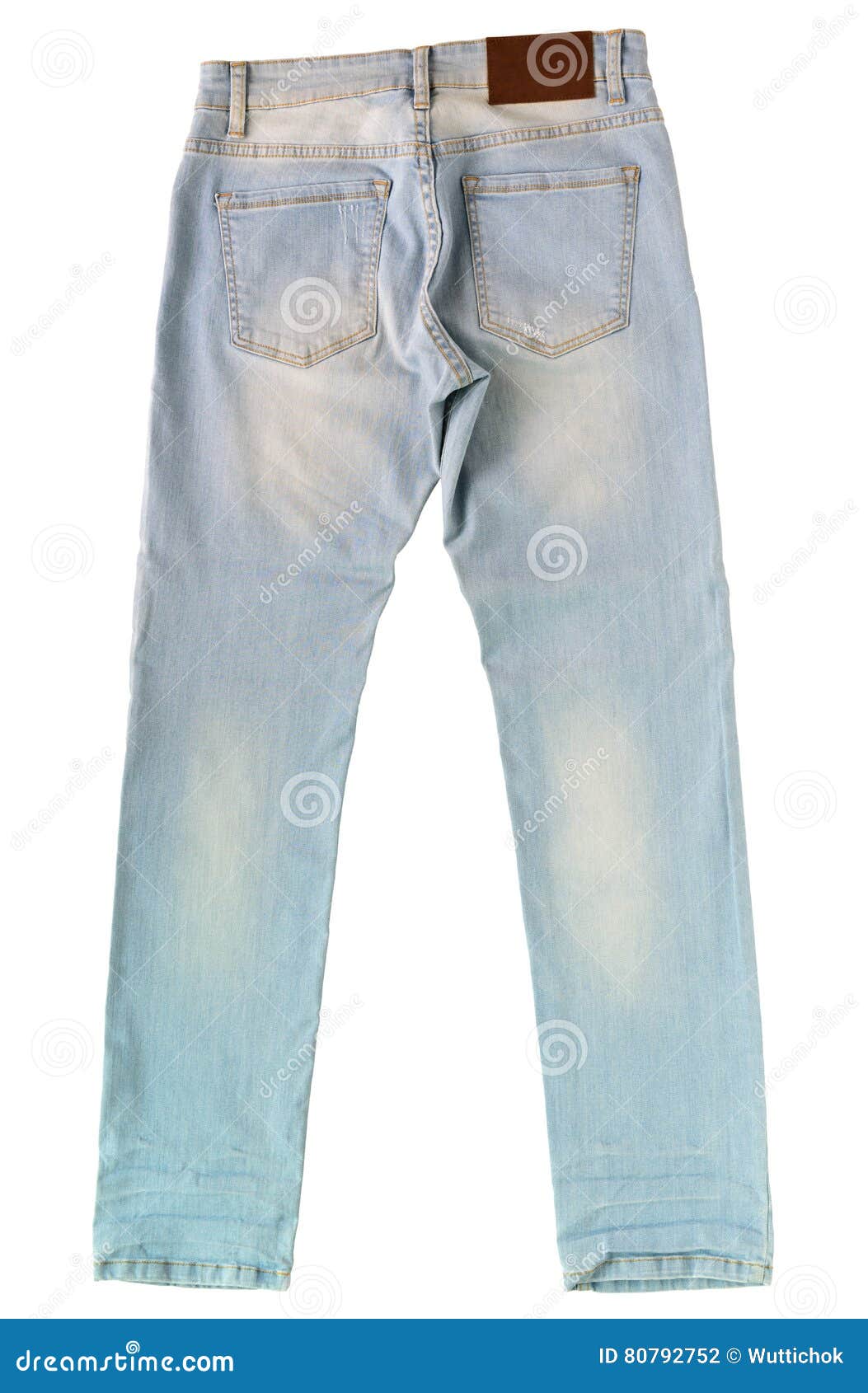 Light Blue Jeans on White Background Stock Photo - Image of background ...