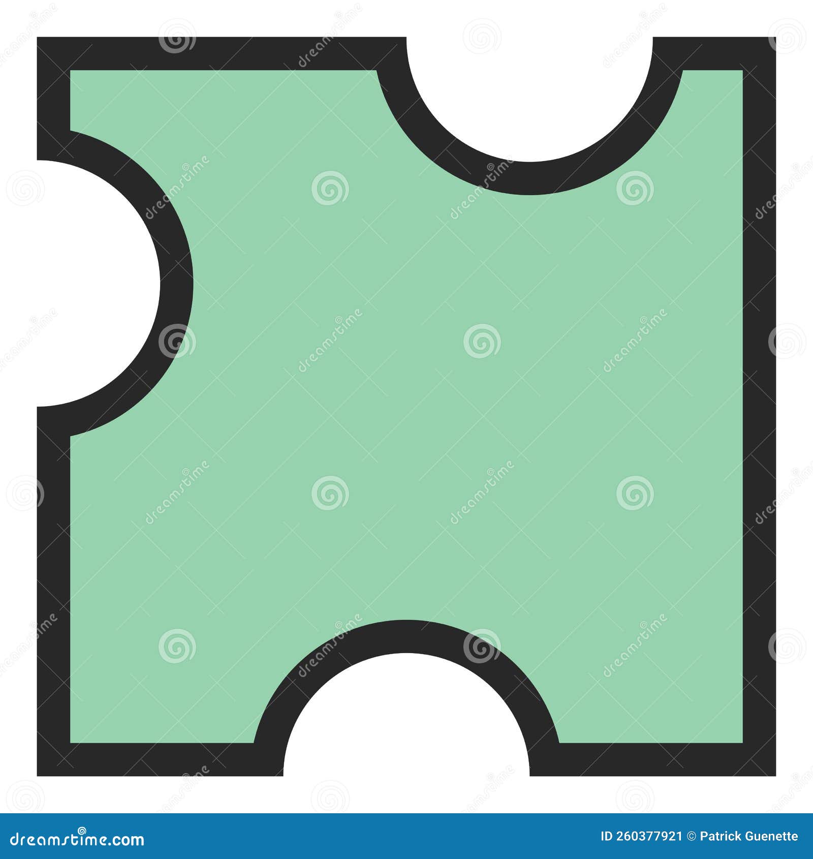 Light Blue Jigsaw Piece of Puzzle, Icon Stock Vector - Illustration of ...