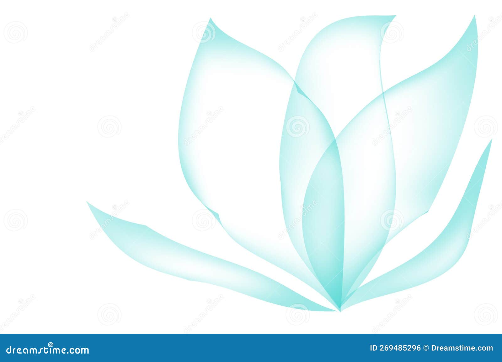 Light Blue Line Art Design White Background Stock Illustration ...