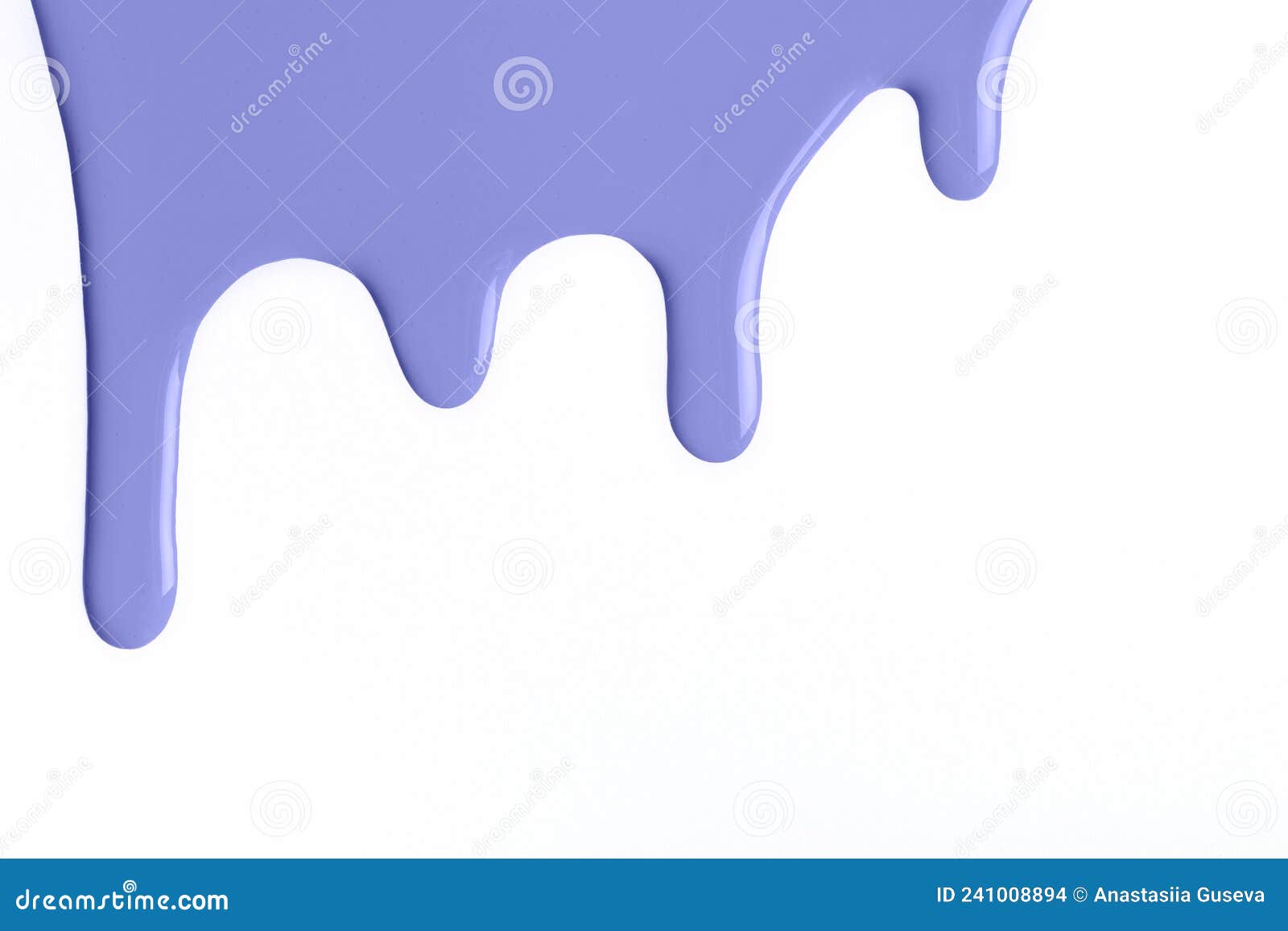 Light Blue Liquid Drops of Paint Color of Year 2022 Flow Down on ...